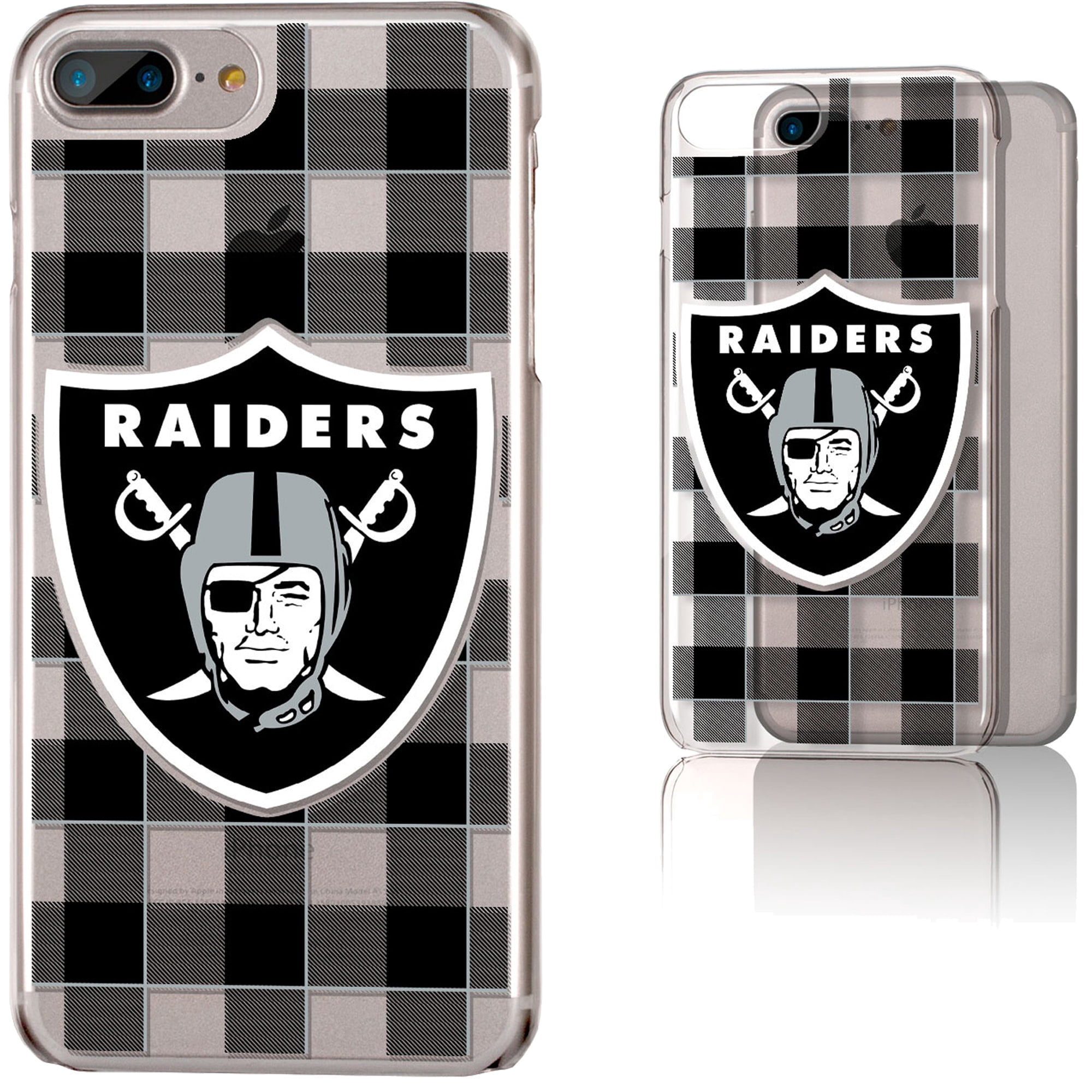 Las Vegas Raiders iPhone Clear Case with Plaid Design - Walmart.com