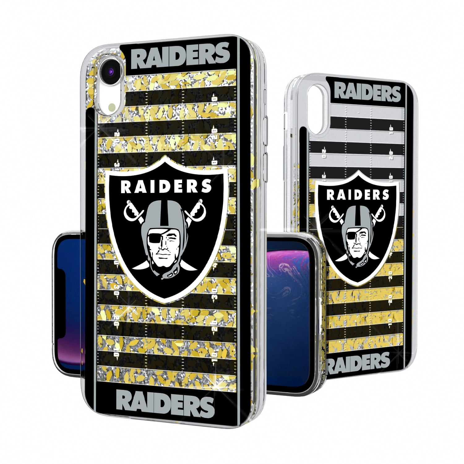 Las Vegas Raiders iPhone Field Design Glitter Case - Walmart.com