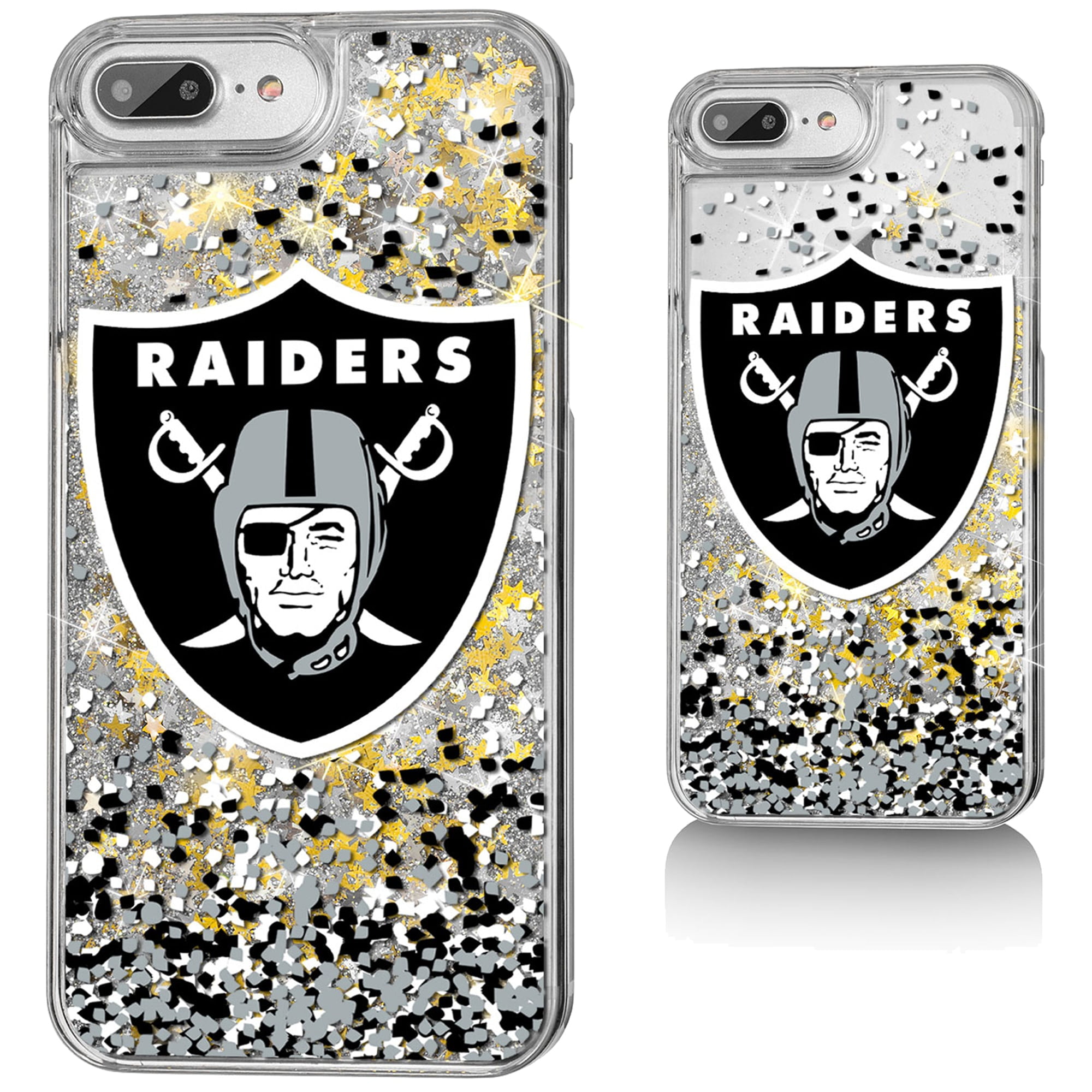 Las Vegas Raiders iPhone Glitter Case with Confetti Design - Walmart.com