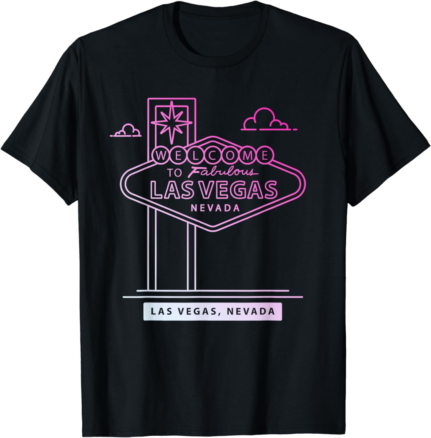 Las Vegas Sign - Nevada - Aesthetic Design - Classic T-Shirt - Walmart.com