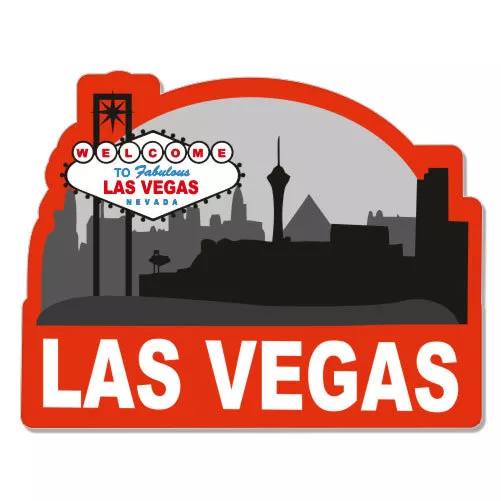 Las Vegas Skyline Travel Sticker Decal Phone Decal Water Bottle ...