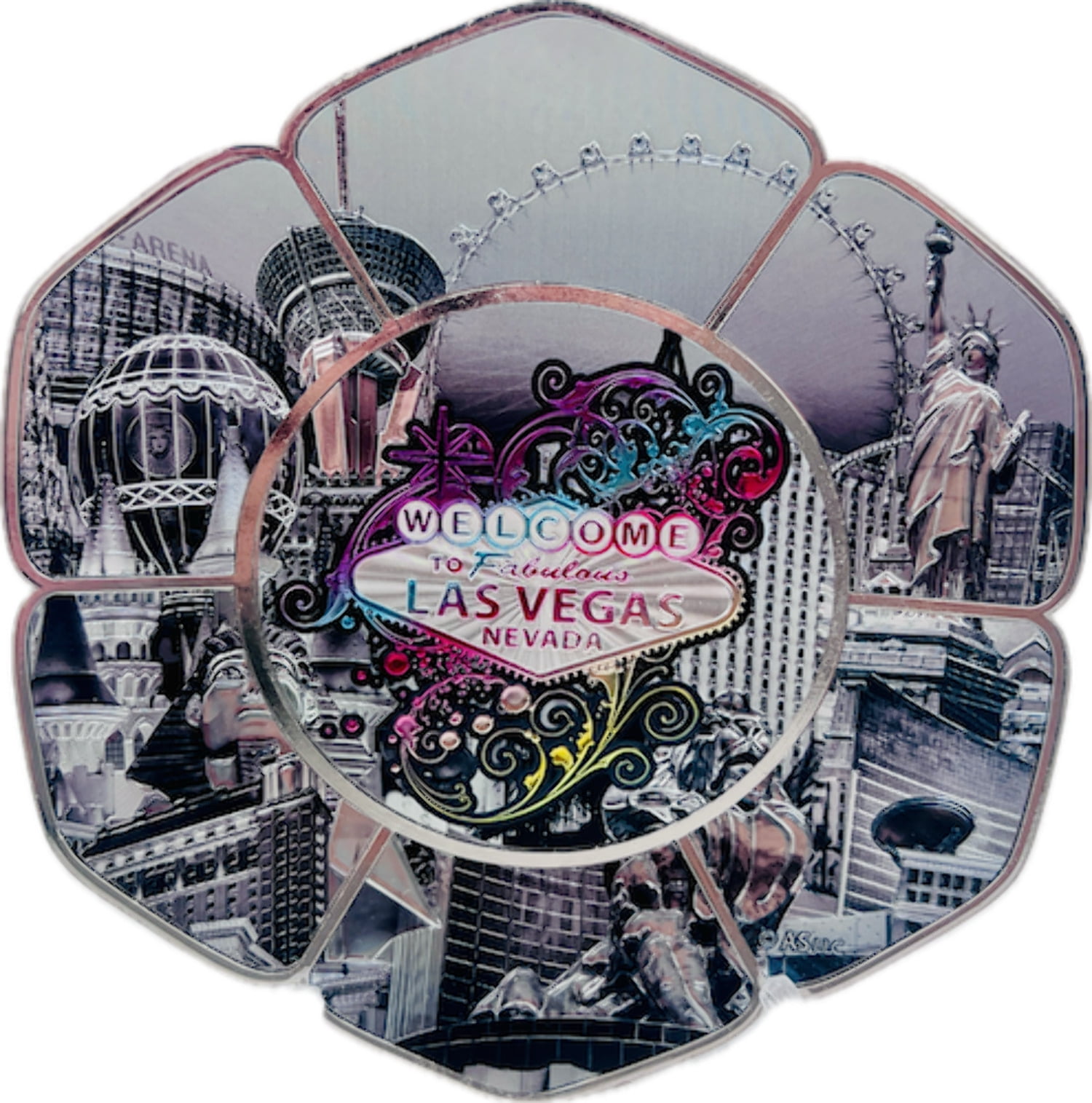 Las Vegas Themed Collage Plates - Walmart.com