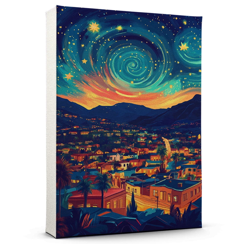 Las Vegas Travel Starry Night Canvas Print, New Mexico Canvas Wall art ...