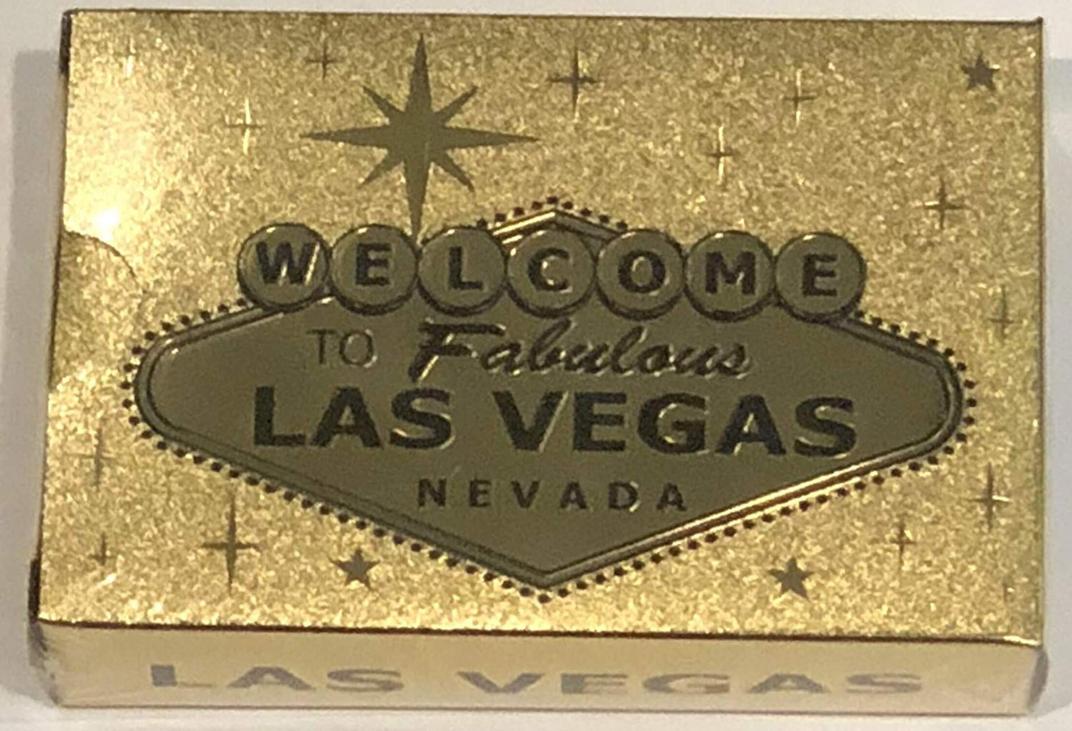 Las Vegas Welcome to Sign Gold Foil Playing Cards - Walmart.com