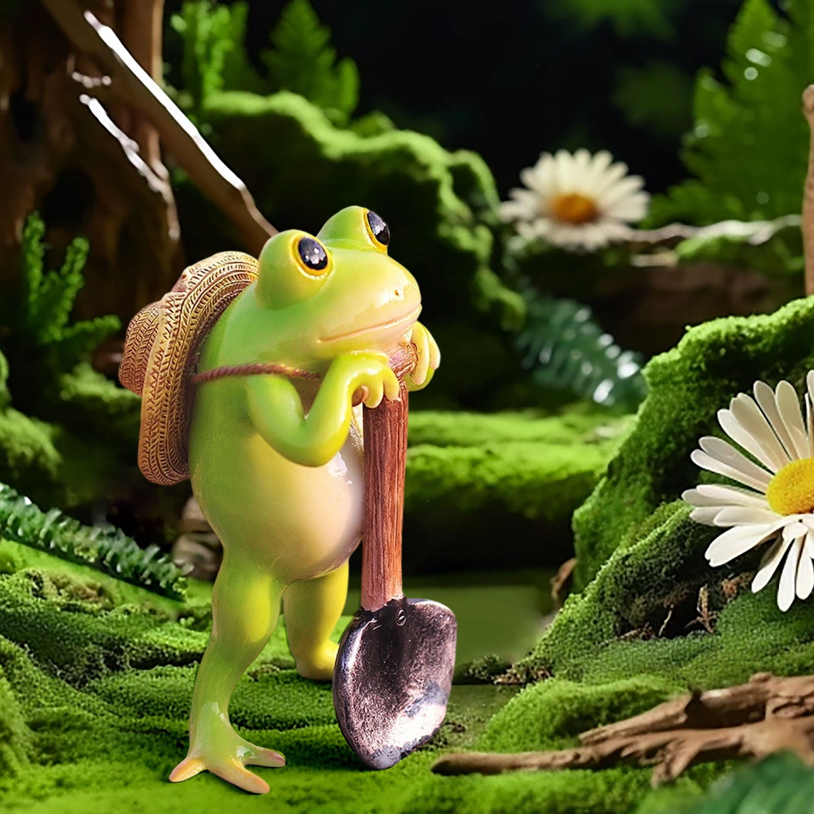Las decoraciones de la maceta de flores carnosas de las ranas grandes ...