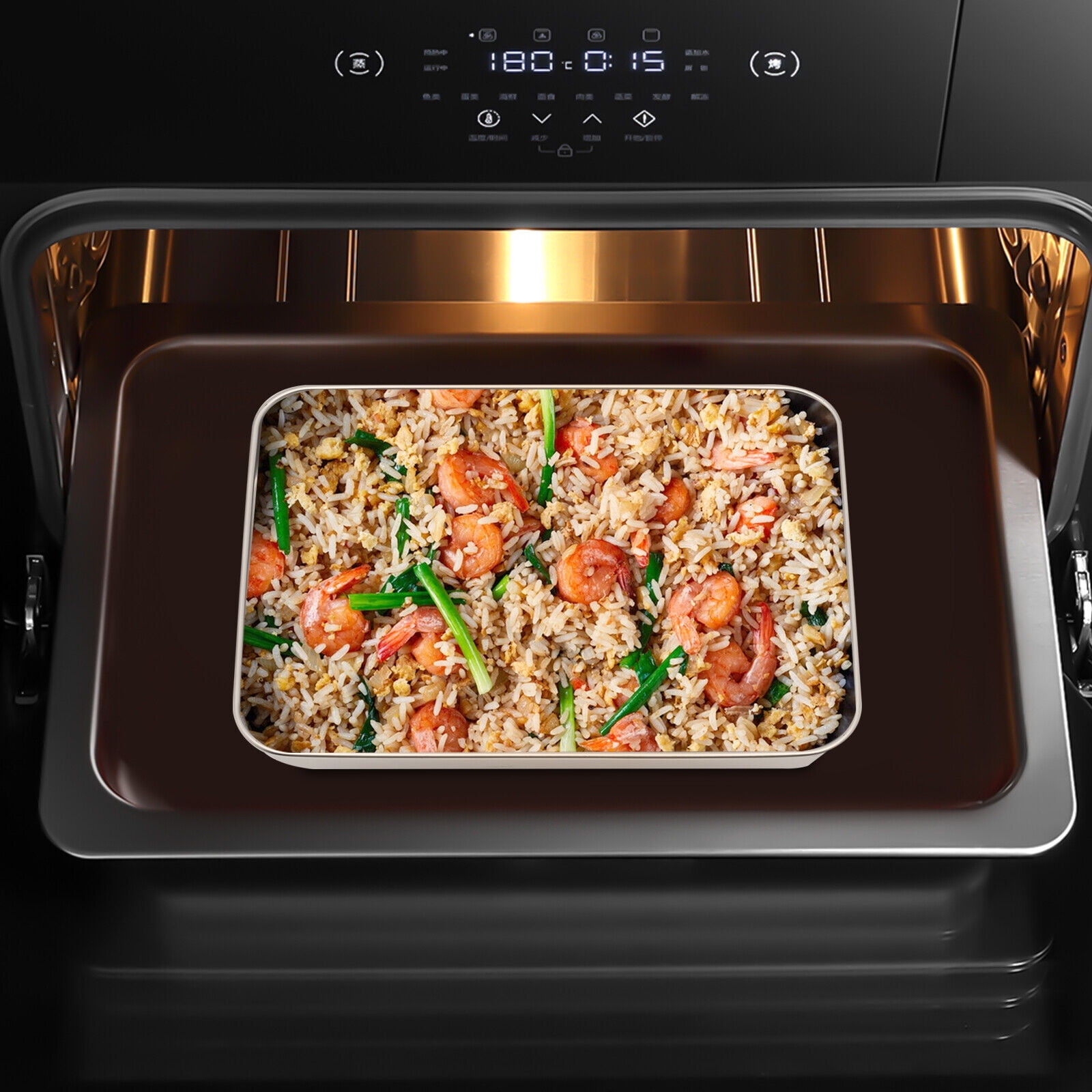 Lasagna Deep Baking Pan with Lid, Cake Pan Cookie Bakeware Stainless ...