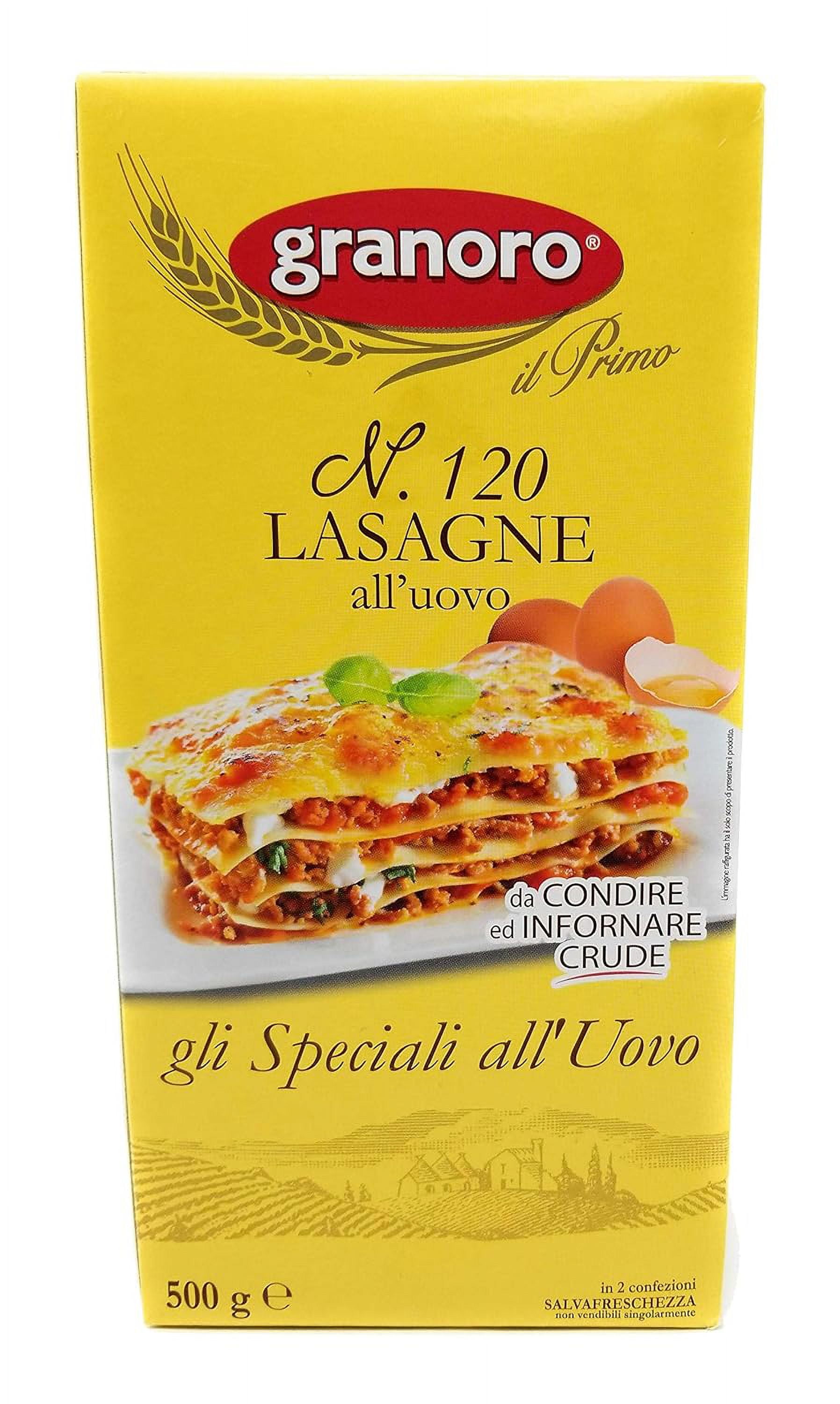 Lasagna Egg Noodles Number 120 - Imported from Italy Pack of 3 - 1.1 ...