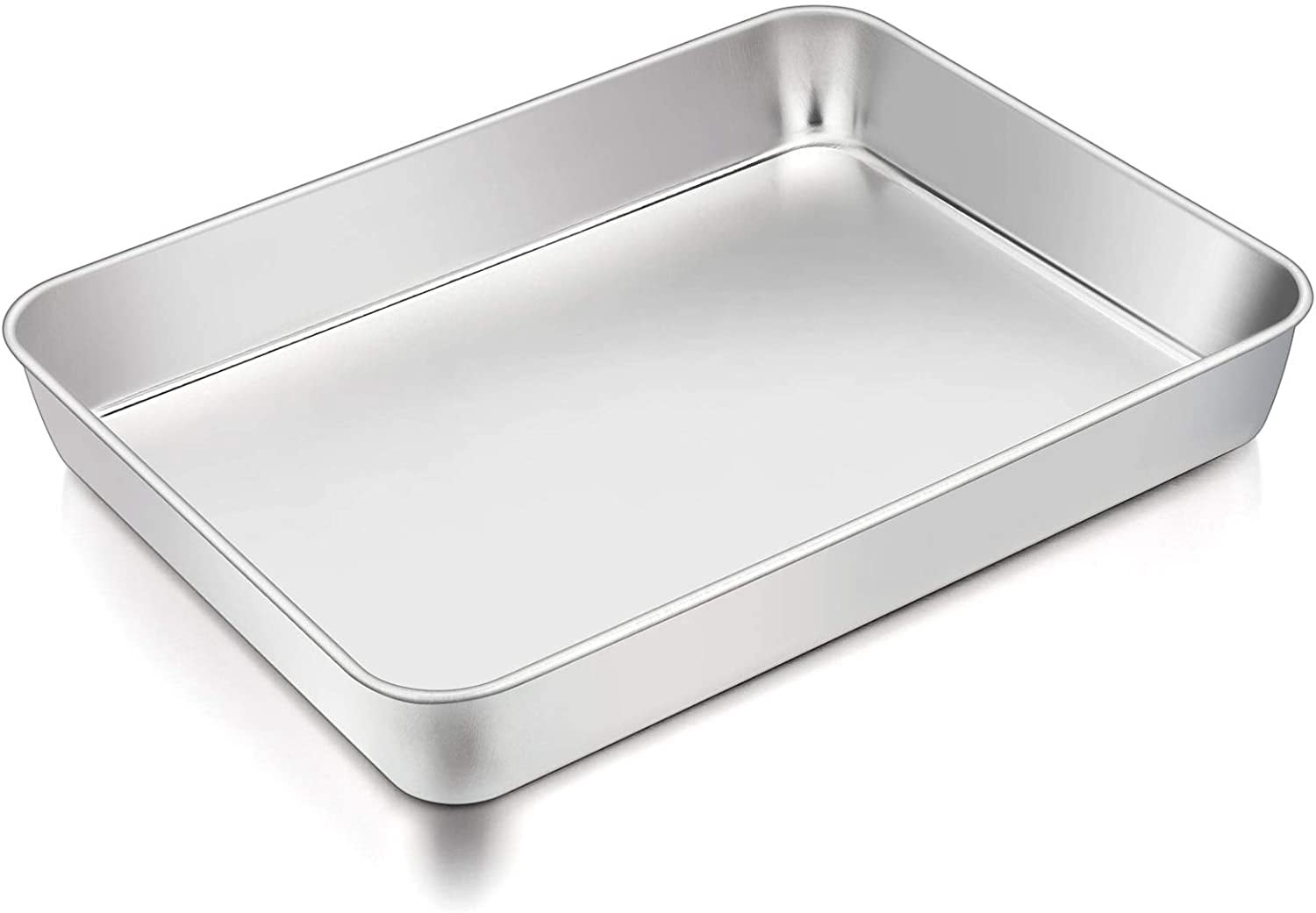 Lasagna Pan, 12.3’’ x 9.75’’ x 2’’, Stainless Steel Rectangular Cake ...