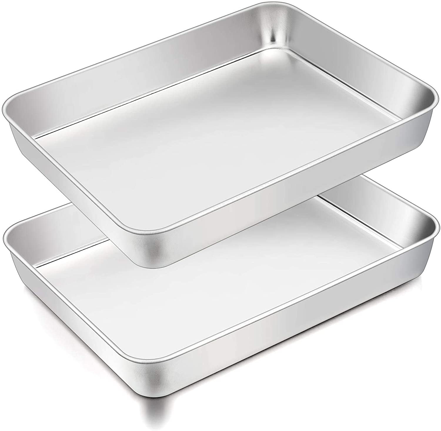 Lasagna Pan, 12.3’’ x 9.75’’ x 2’’, Stainless Steel Rectangular ...