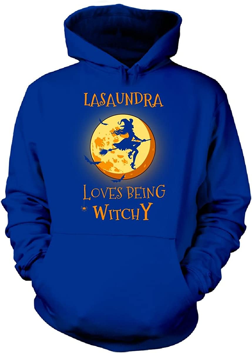 Lasaundra Loves Being Witchy. Halloween Gift - Hoodie Royal 2XL ...