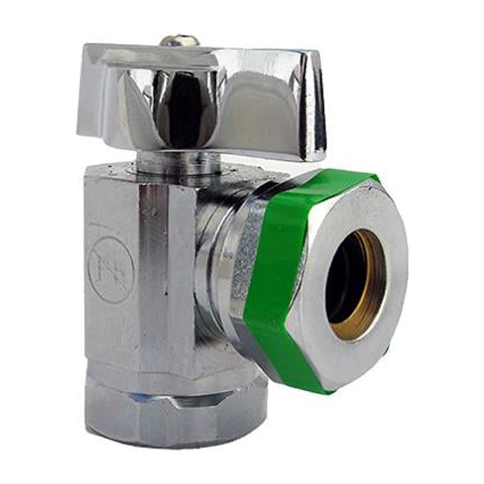 Lasco 06-9221 Angle Valve, Quarter Turn, Chrome, 1/2 In. Female Pipe ...