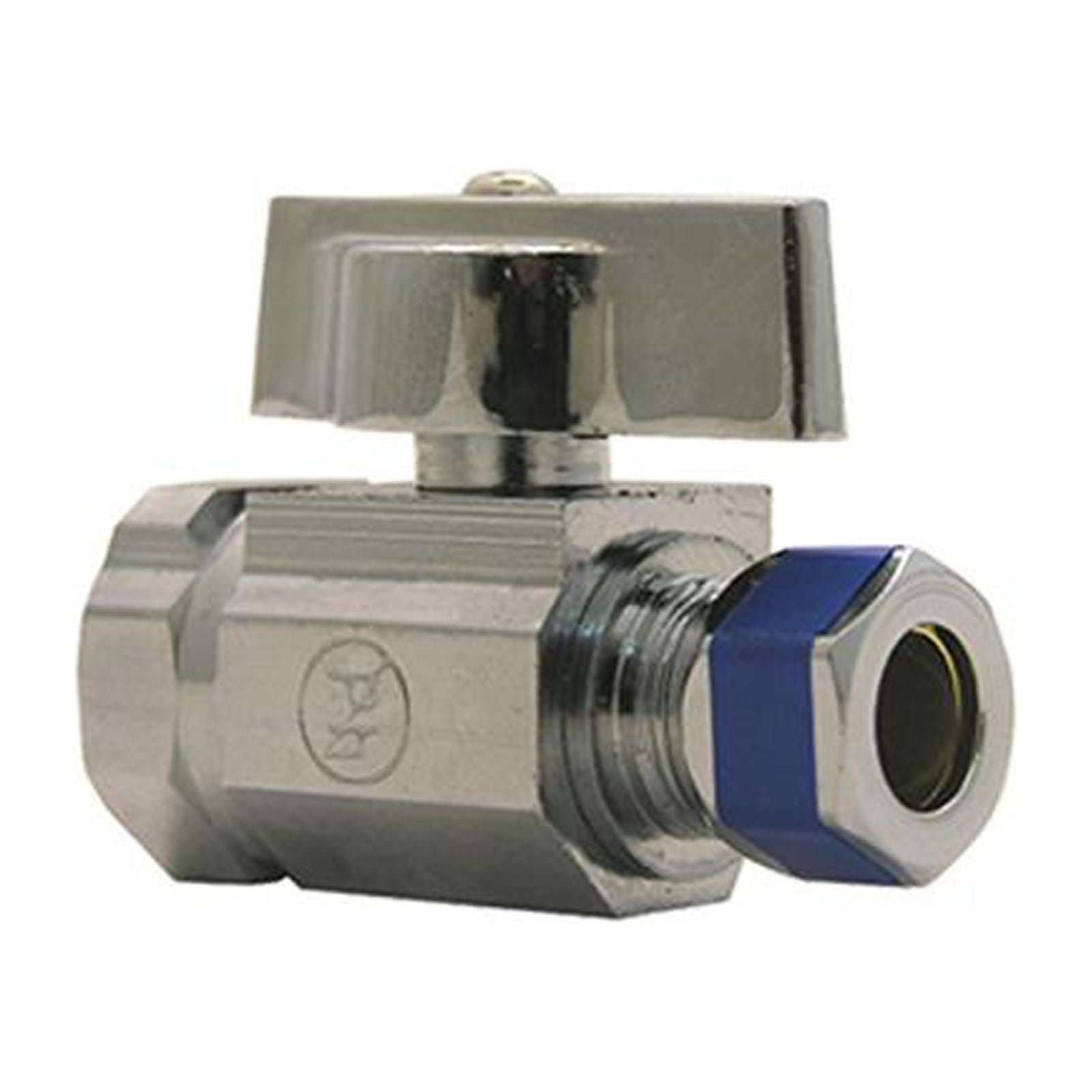 Lasco 1/2 In. IP Inlet x Compression Outlet Brass Straight Stop Valve ...