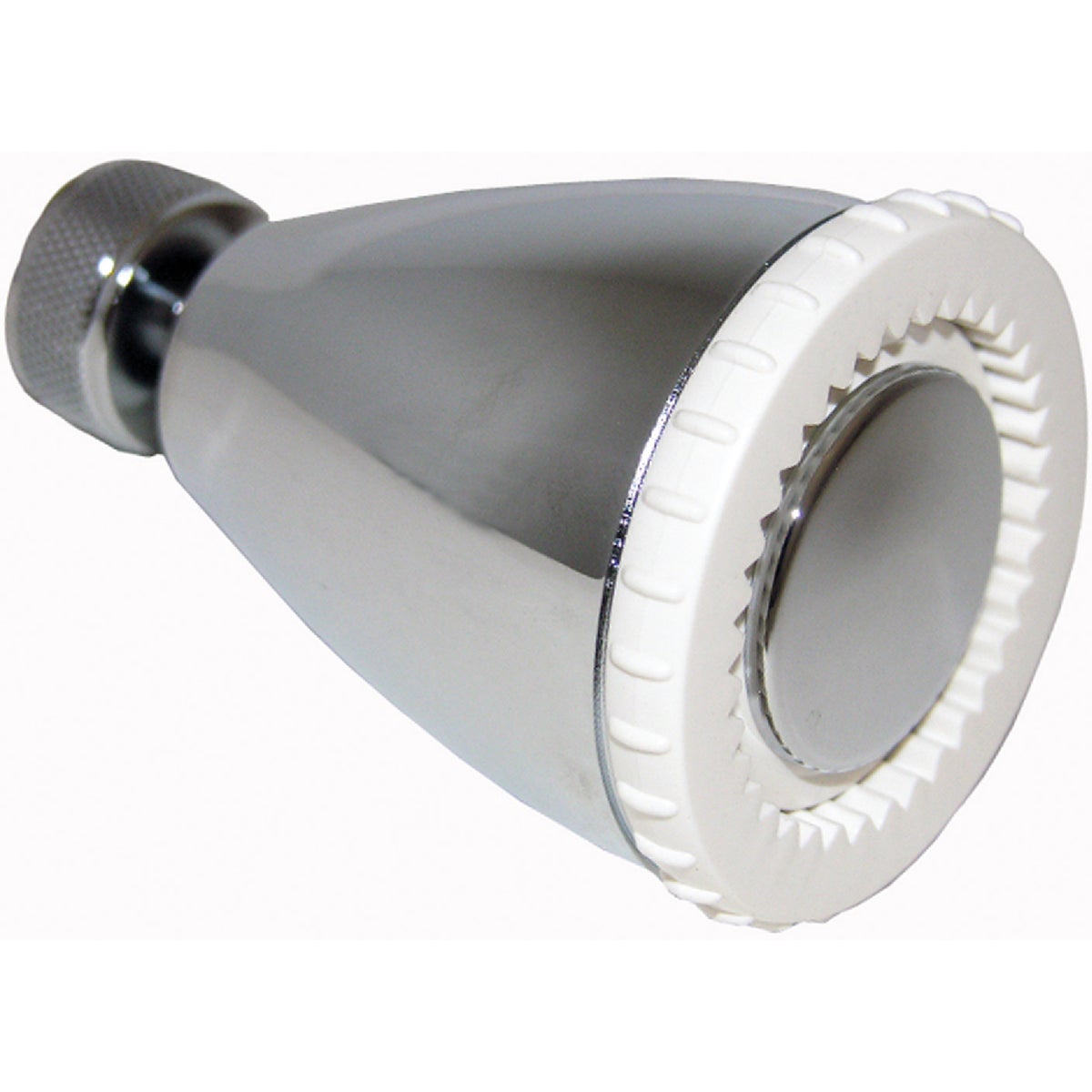 Lasco Fittings Chrome 1-Spray 2.0 GPM Fixed Shower Head with Adjustable ...