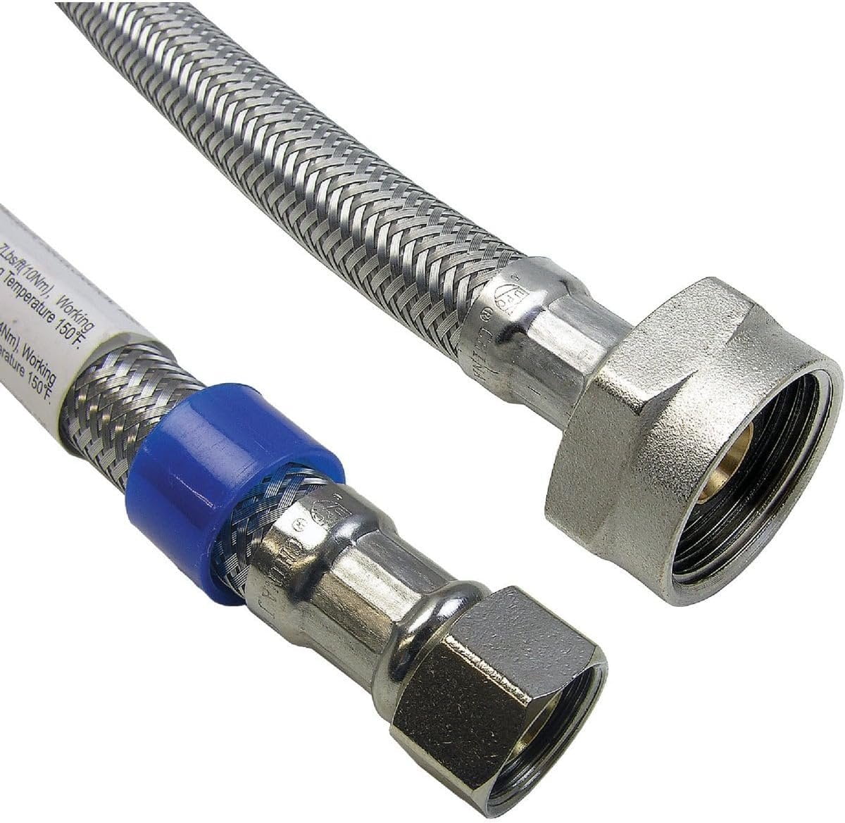 Lasco 10-0613 3/8-Inch Female Compression by Female Ballcock plastic Nut by 12-Inch Flex ...