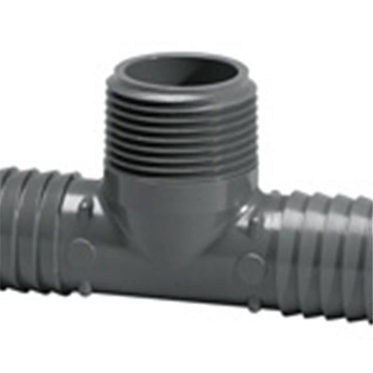 PVC Male Adapter Tee, Insert x Insert x MNPT, 3/4 in Pipe Size ...