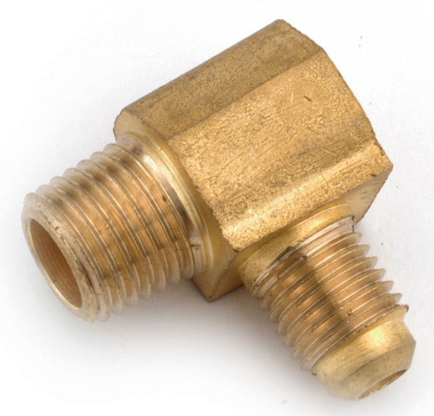 3/8" Flare x 3/8" Male Pipe Thread Brass Flare Elbow Lead Free Complia, Pack of 10 - Walmart.com