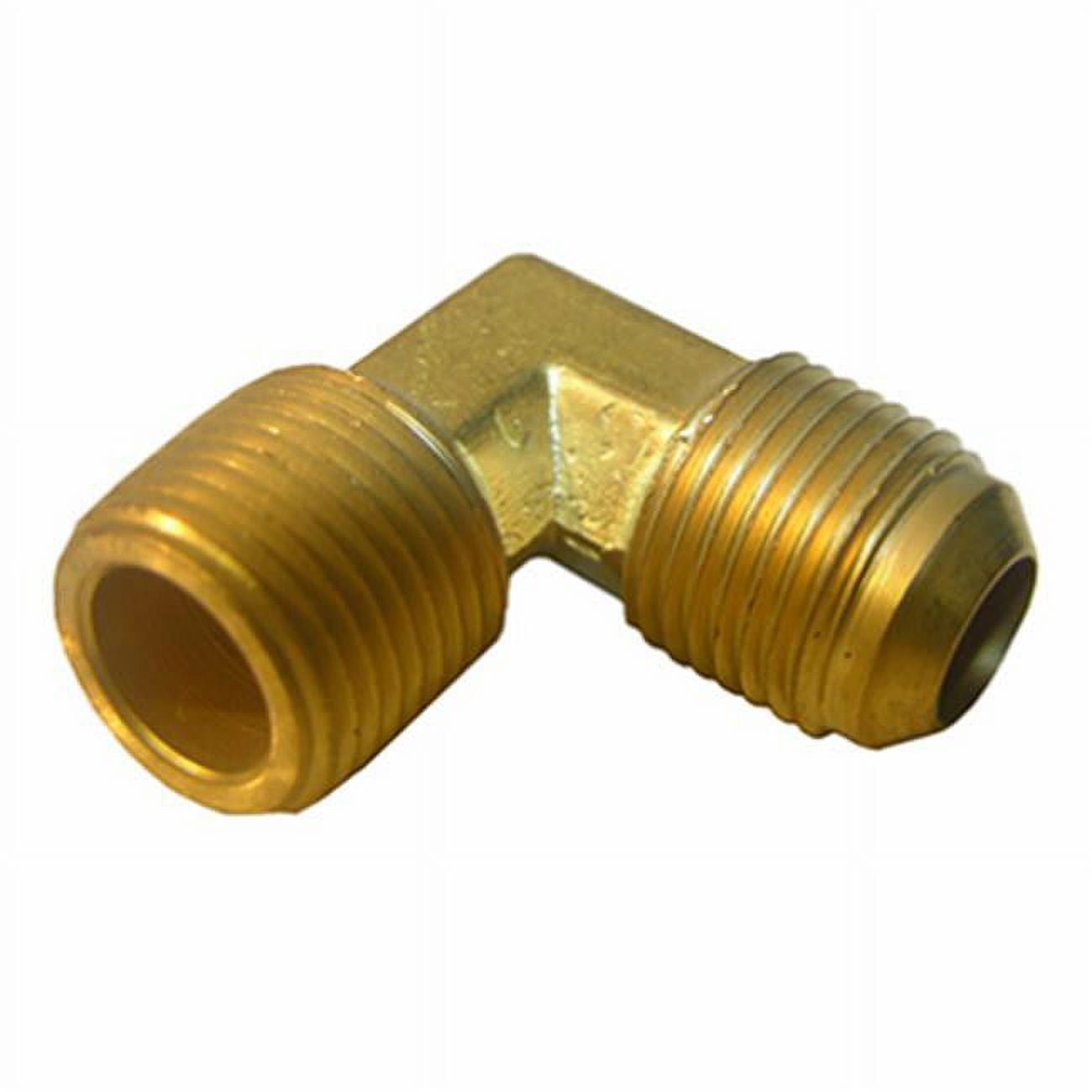 Lasco 3/8 In. MFL x 1/4 In. MPT 90 Deg. Flare Brass Elbow (1/4 Bend) 17-4929 - Walmart.com