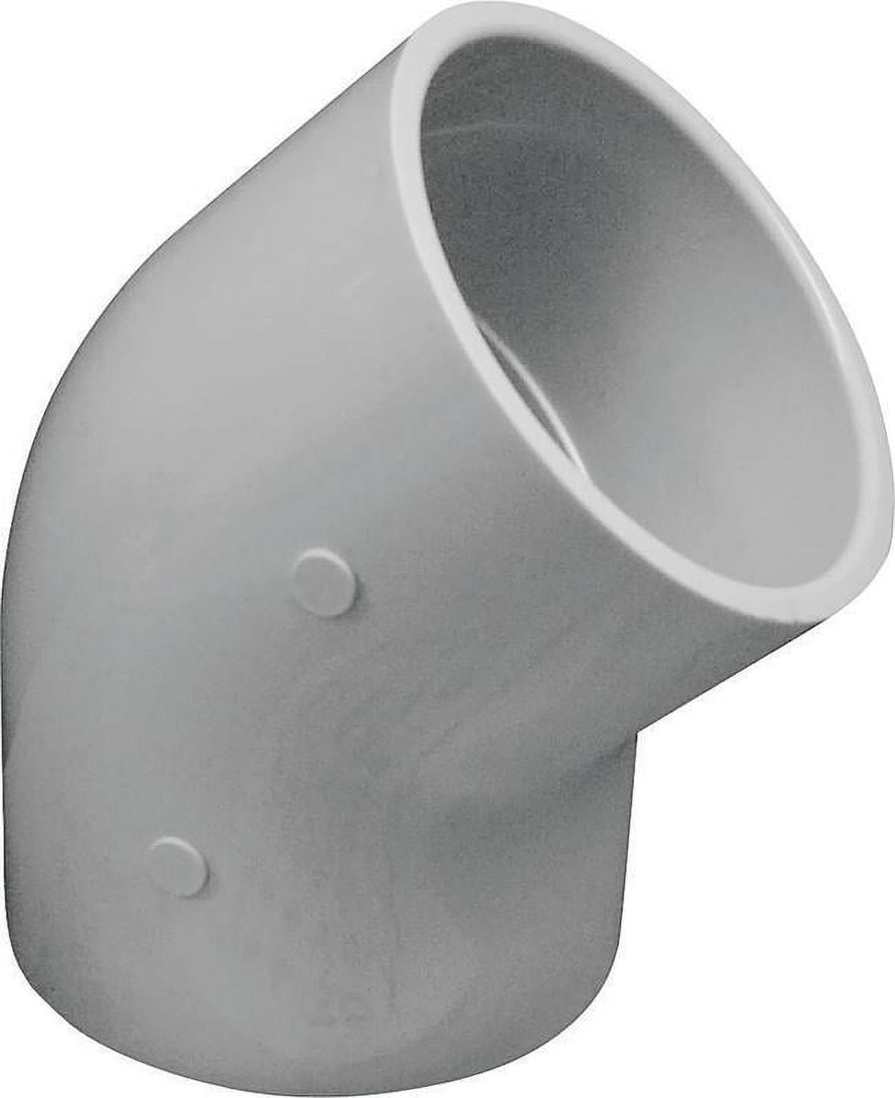 Lasco 417030BC 417030BC Pipe Elbow, 3 in, Slip, 45 deg Angle, PVC, SCH ...