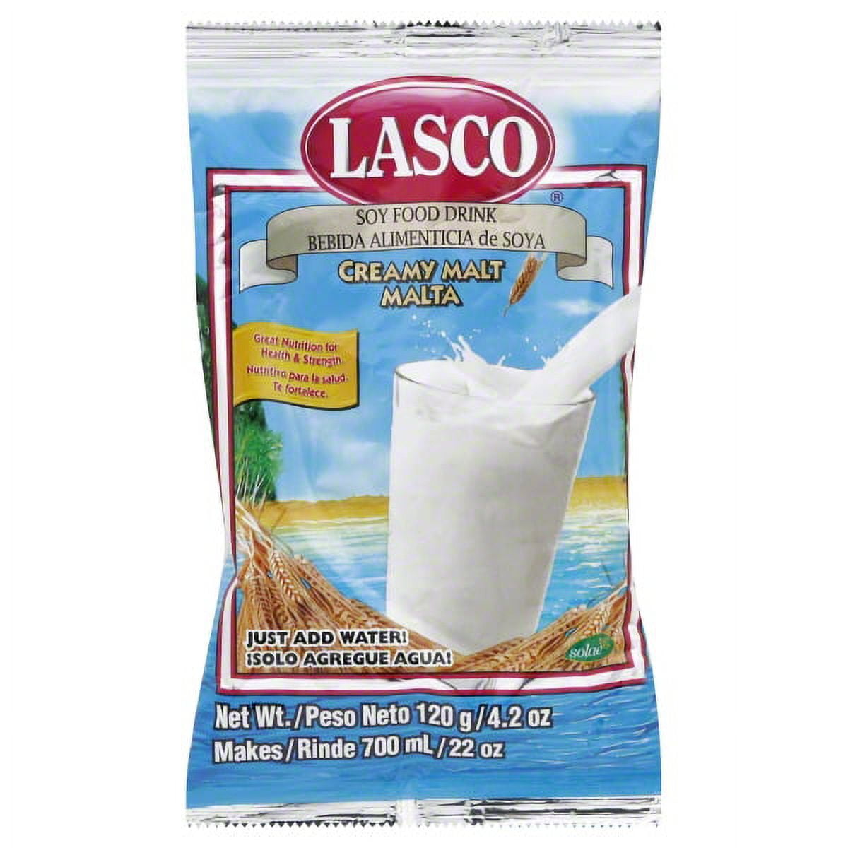 Lasco Creamy Malt Soy Food Drink, 4.2 oz - Walmart.com