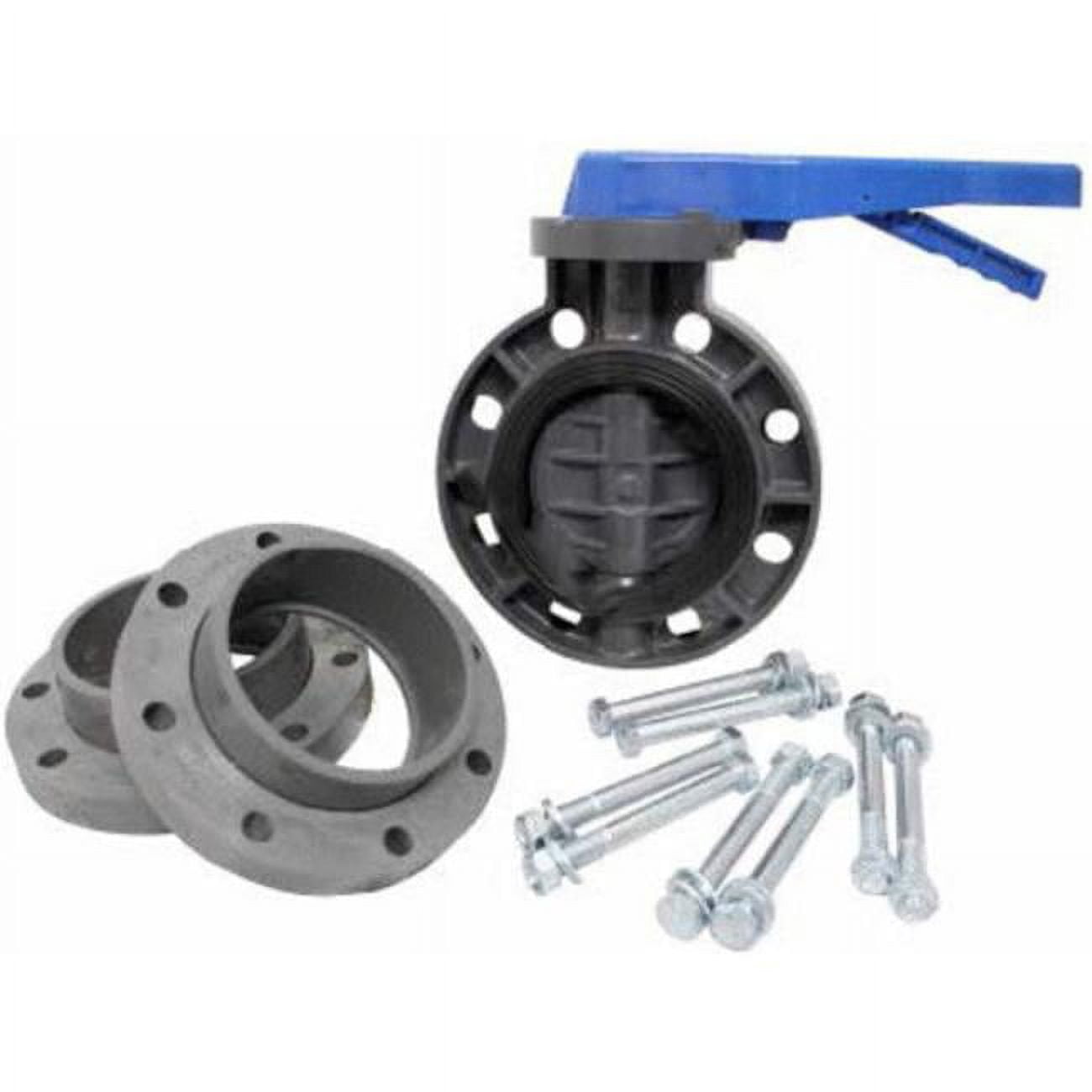 Lasco Fittings KIT30711S 3 in. BFV & Flange Kit with Stainless Steel ...