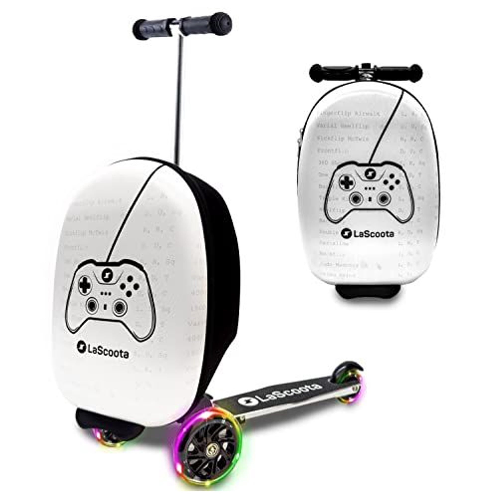 Lascoota Foldable Luggage Suitcase Scooter for Kids, Boys, and Girls ...