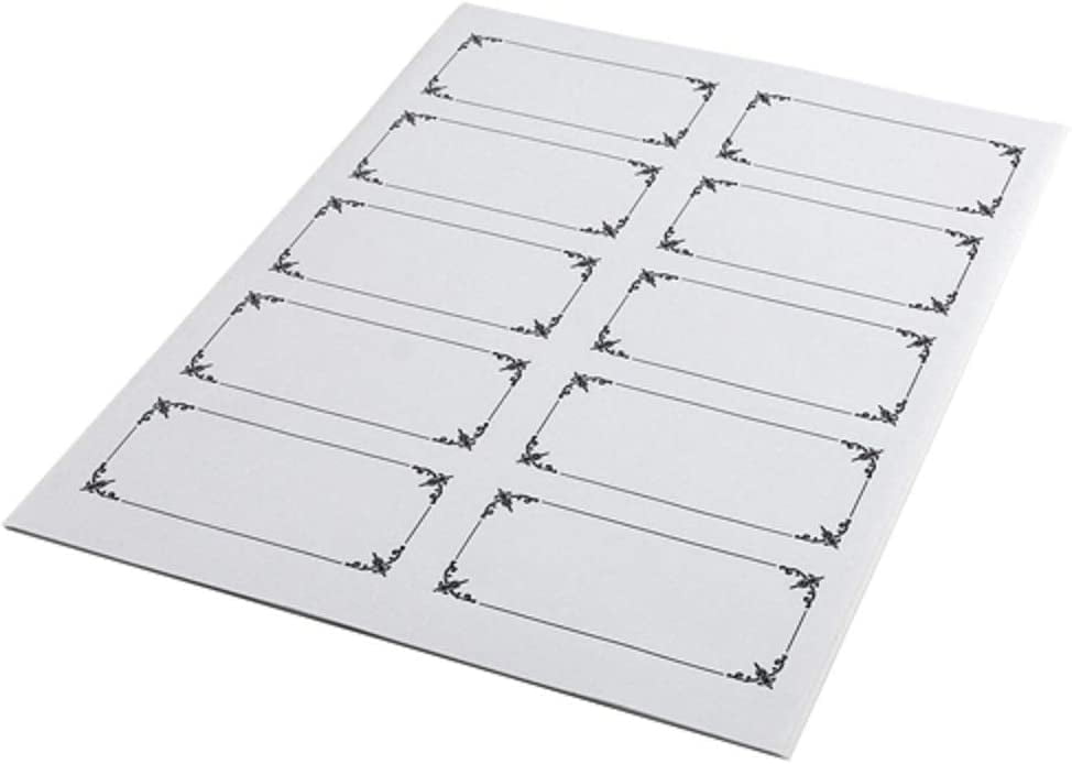 Laser And Inkjet Book Platelets 2"H x 4"W Border 100 Pack - Walmart.com