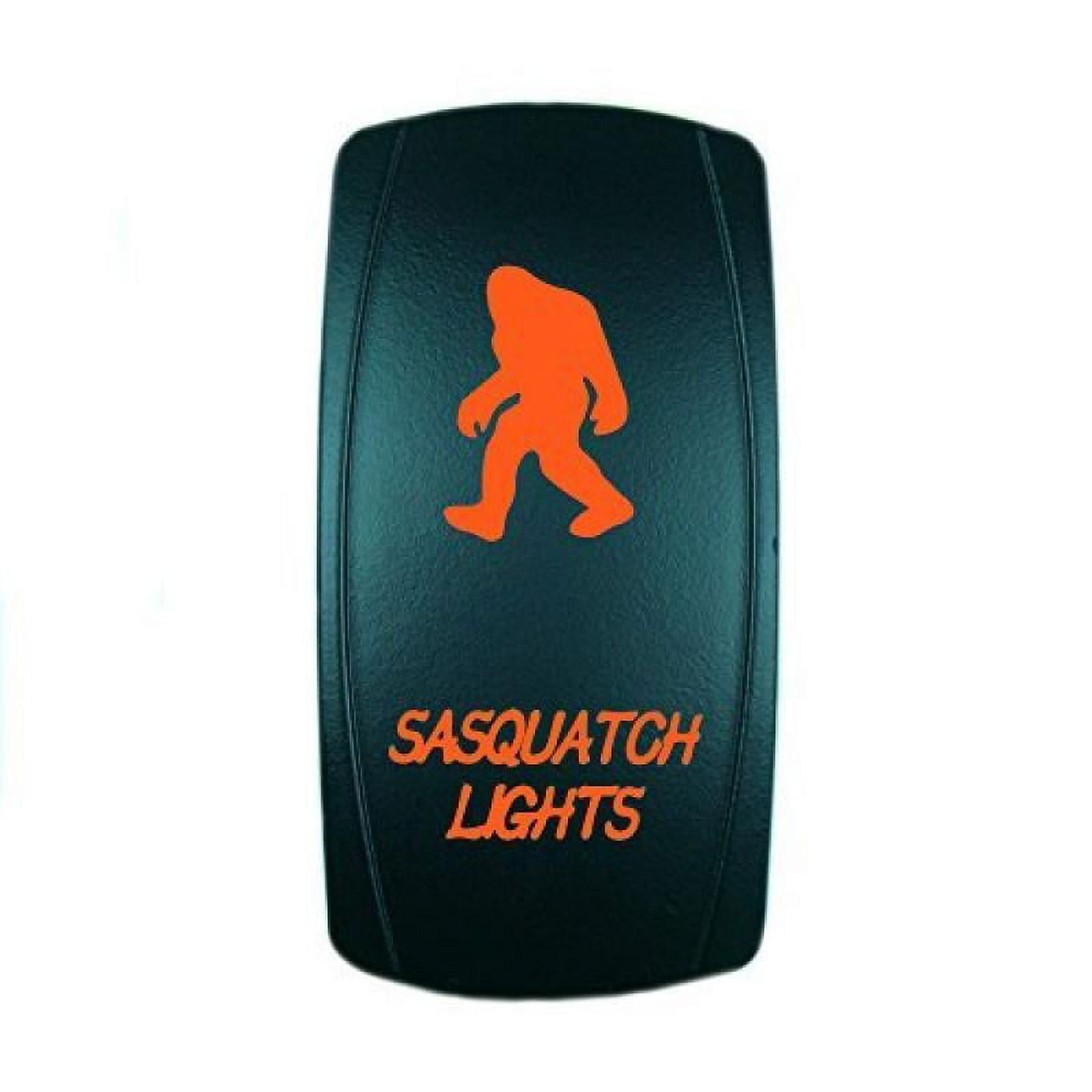 Laser Backlit Orange Rocker Switch SASQUATCH LIGHTS 20A 12V On/off LED ...