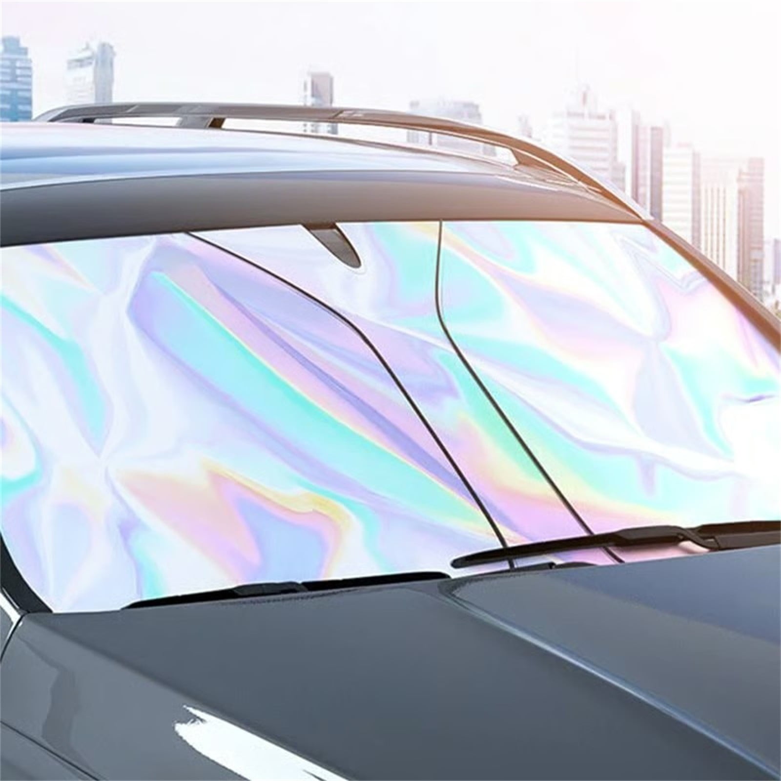 Laser Car Windshield Sun Shade,Sunshade Car Front Windshield Titanium ...