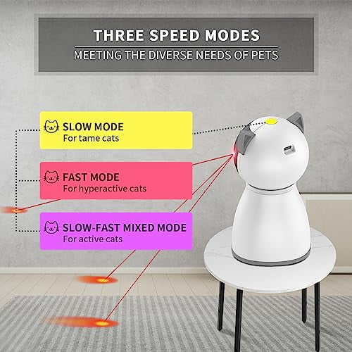 Laser Cat Toys for Indoor Cats,The 4th Generation Real Random ...