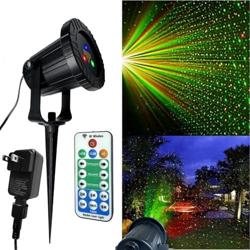 Laser Christmas Lights, Laser Light Projector with Remote Control ...