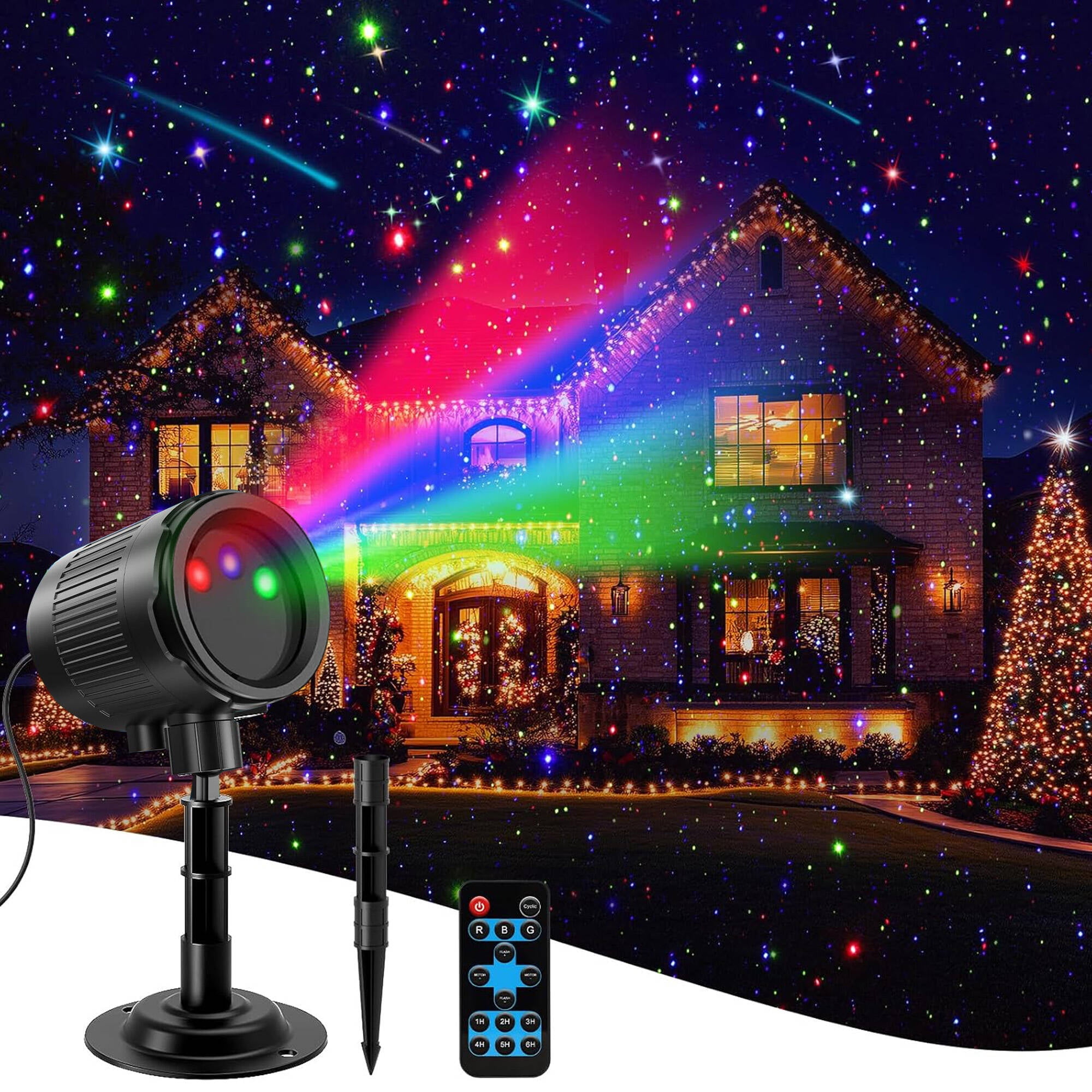 Morfone Laser Christmas Projector Lights Outdoor, Moving Firefly 3 ...