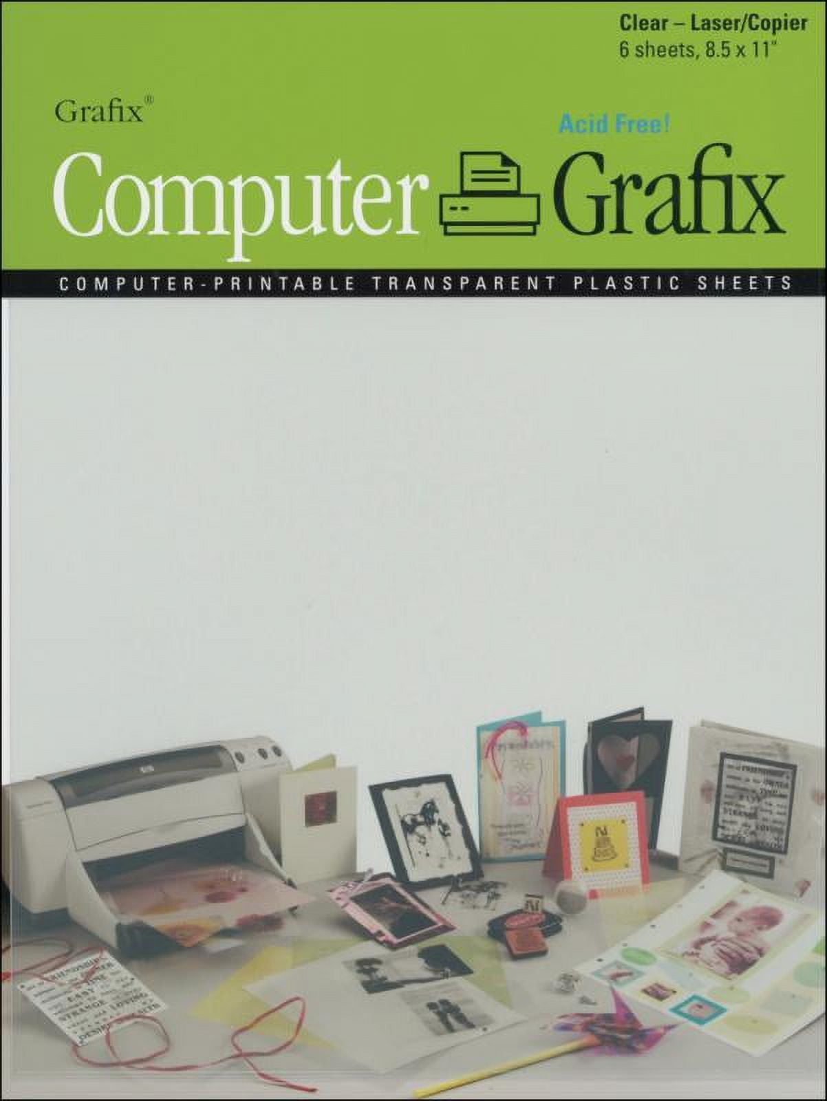 Laser/Copier Film 8.5"X11" 6/Pkg-Clear, Pk 3, Grafix - Walmart.com