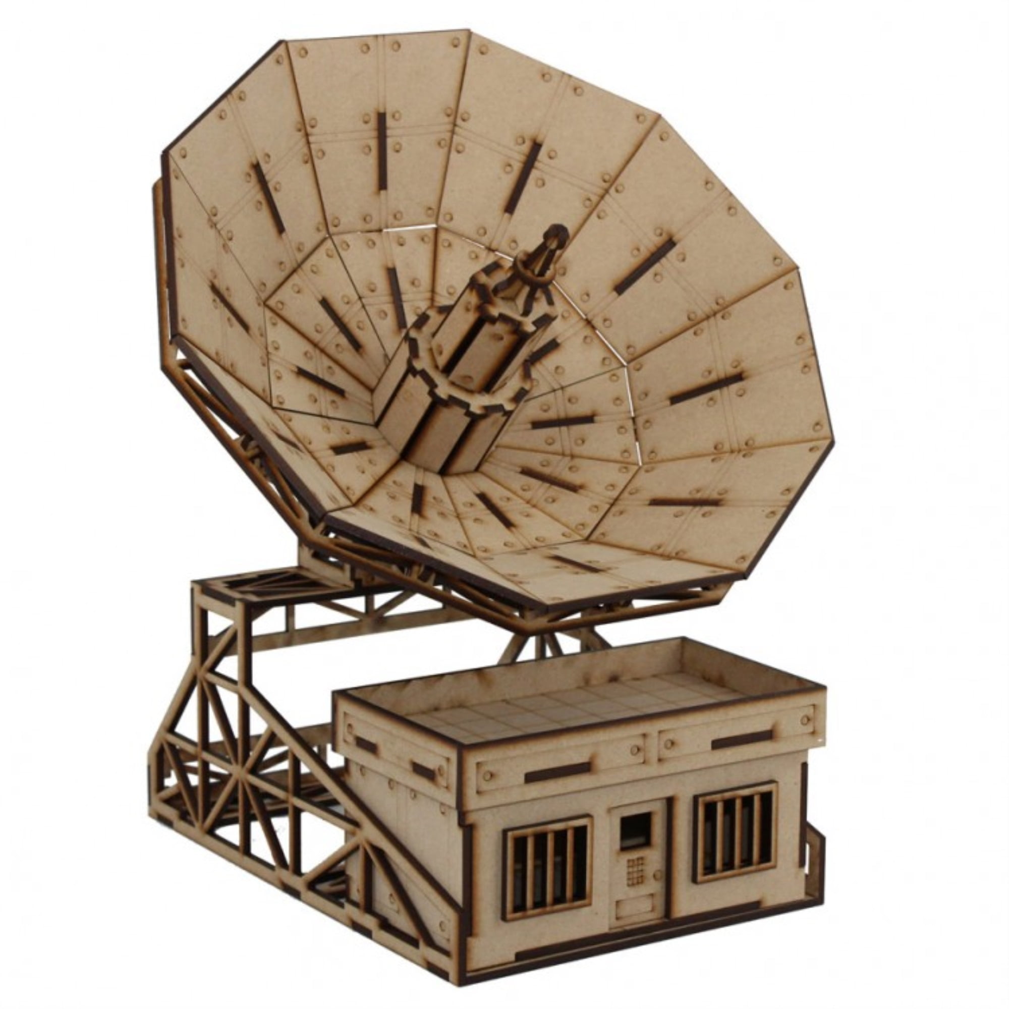 Heavy Industry Satellite Dish Building 28mm Scale Miniature Terrain ...