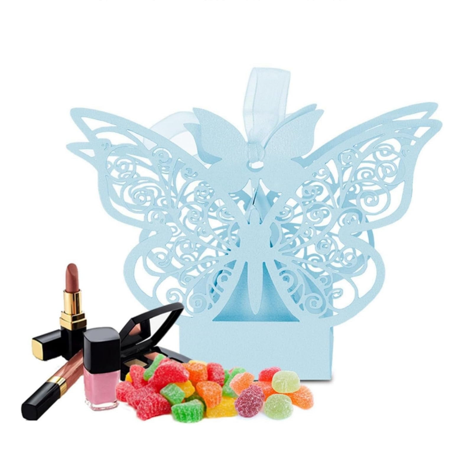 Laser Cut Boxes, 100Pcs MMF7 Cute Party Favor Boxes Wedding Candy Boxes ...