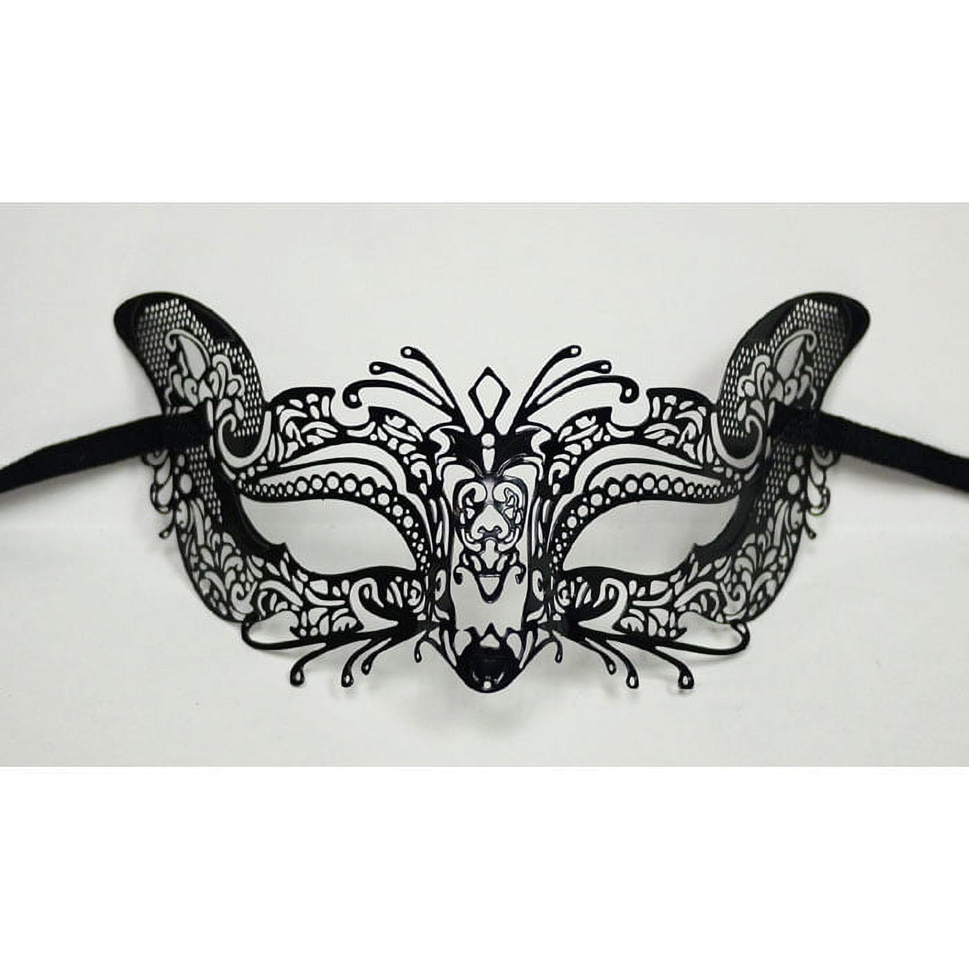 Laser Cut Metal mask Black Cat Design Venetian Mask - Walmart.com