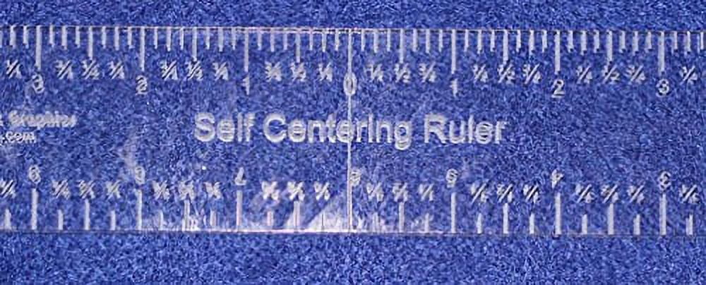 Laser Cut Self Centering Ruler 12" - ~1/4" Thick -Imperial - Walmart.com