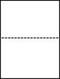 Laser Cut Sheet Paper Form, 8 1/2 x 11 Blank Perforated, 20# Paper w ...