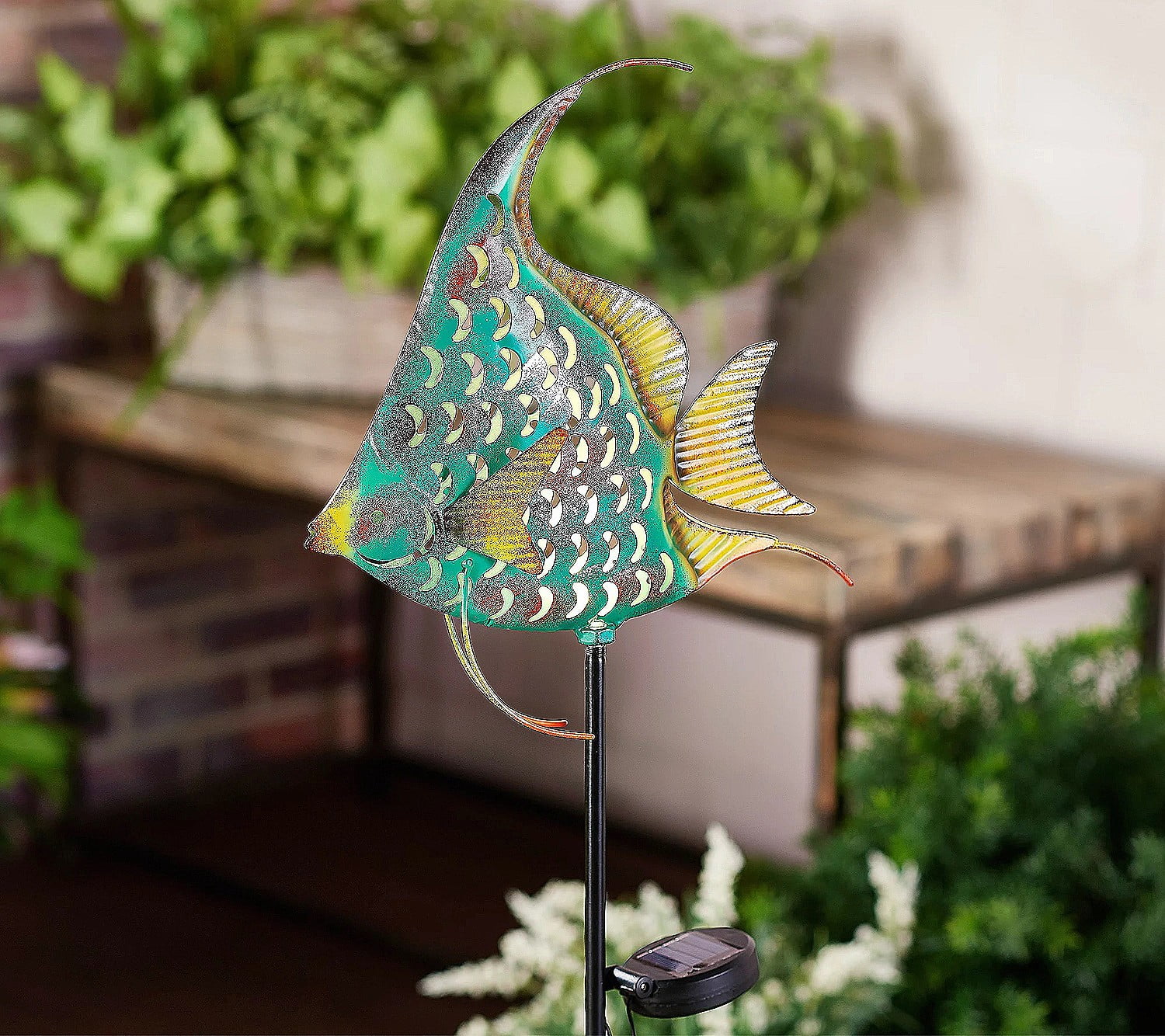 Laser Cut Solar Garden Stake, Angel Fish - Walmart.com