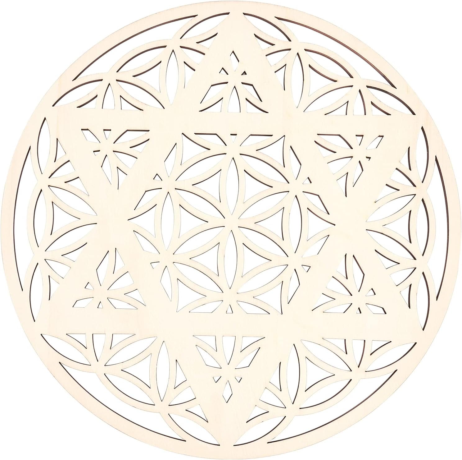 Laser Cut Wooden Cup Mat Home Decor Meditation Symbol Yoga Artwork ...