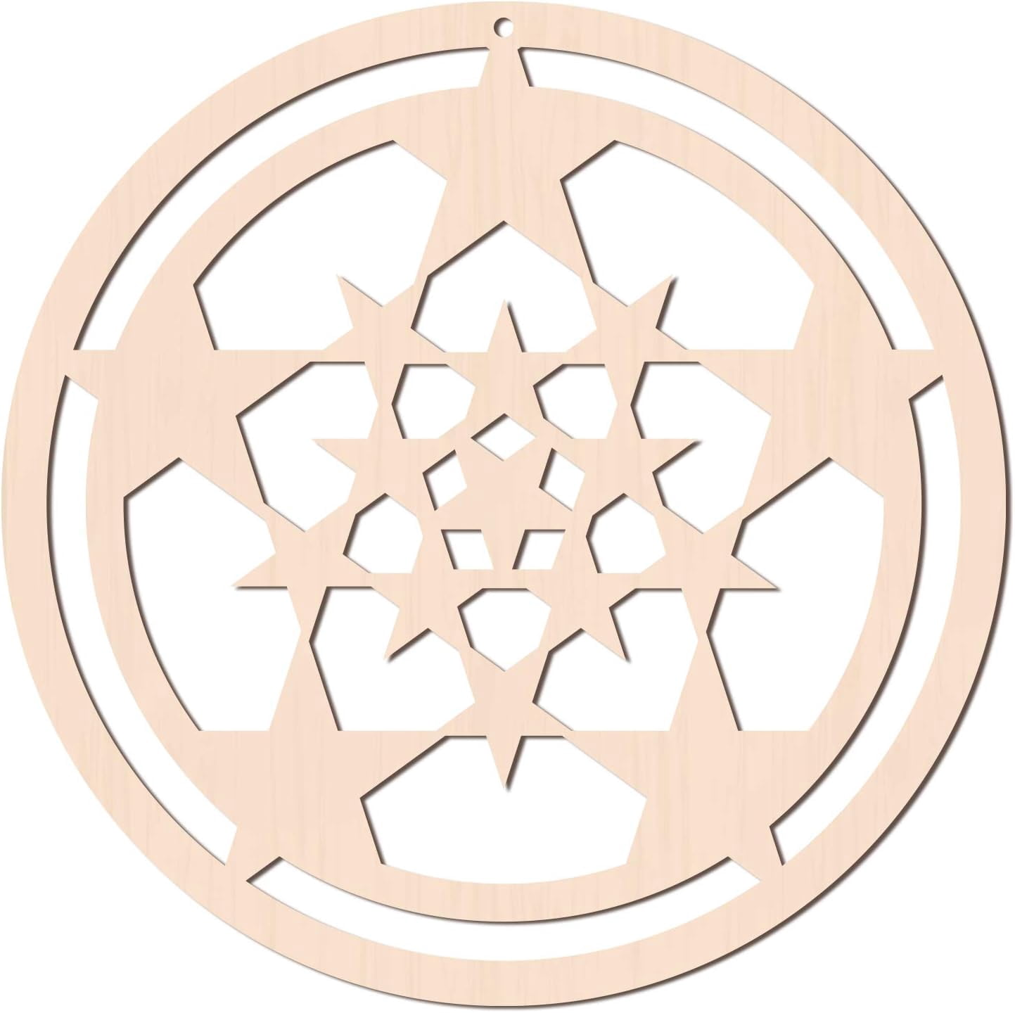 Laser Cut Wooden Wall Sculpture Torus Wall Art Home Decor Meditation ...