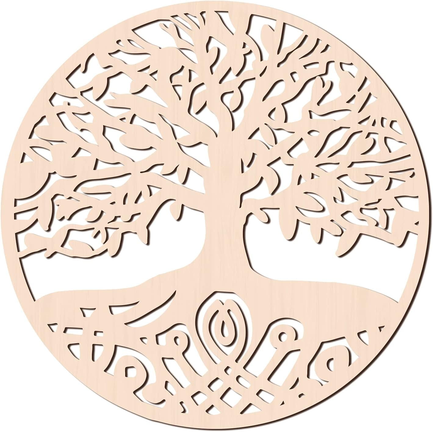 Laser Cut Wooden Wall Sculpture Torus Wall Art Home Decor Meditation ...