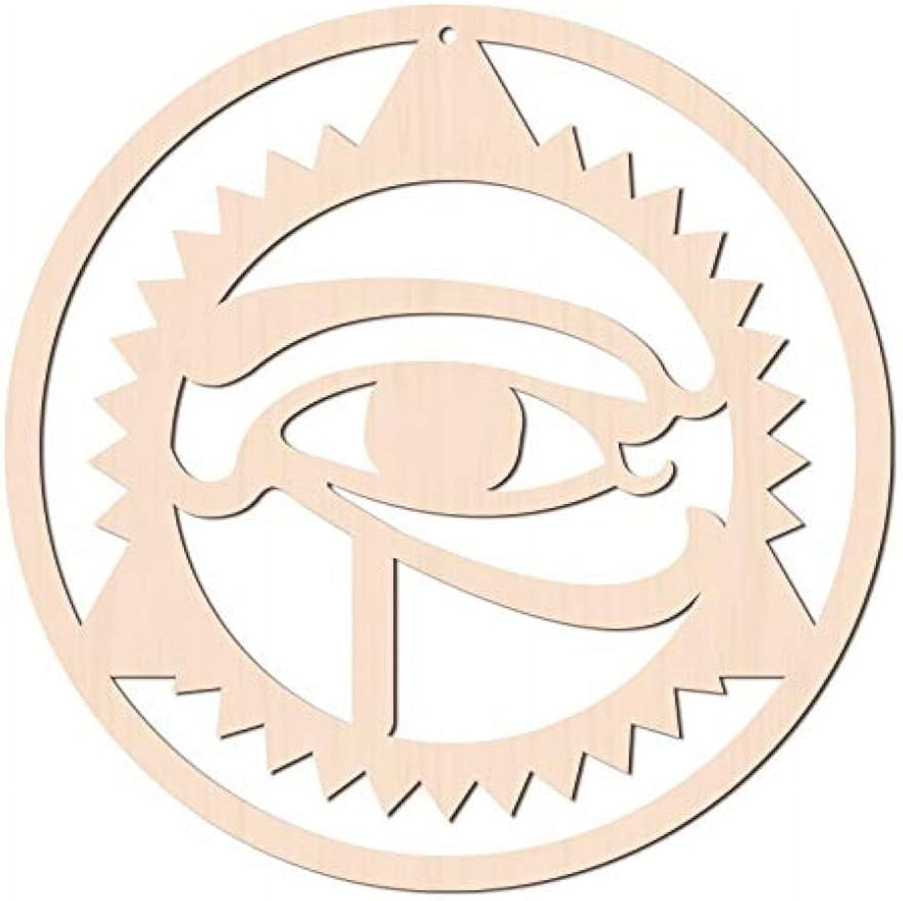 Laser Cut Wooden Wall Sculpture Torus Wall Art Home with Eye of Horus ...