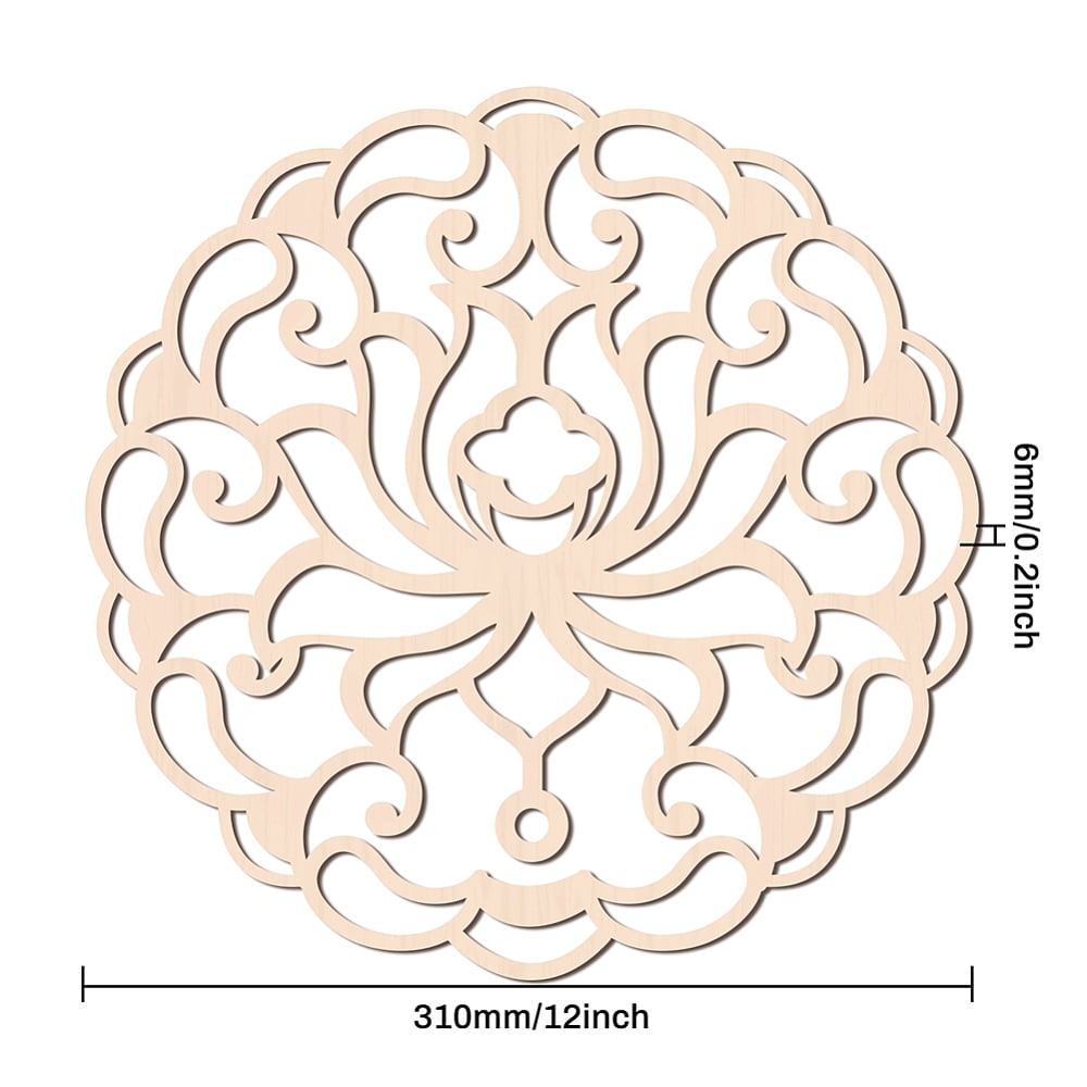Laser Cut Wooden Wall SculptureTorus Wall ArtHome Decor Meditation ...