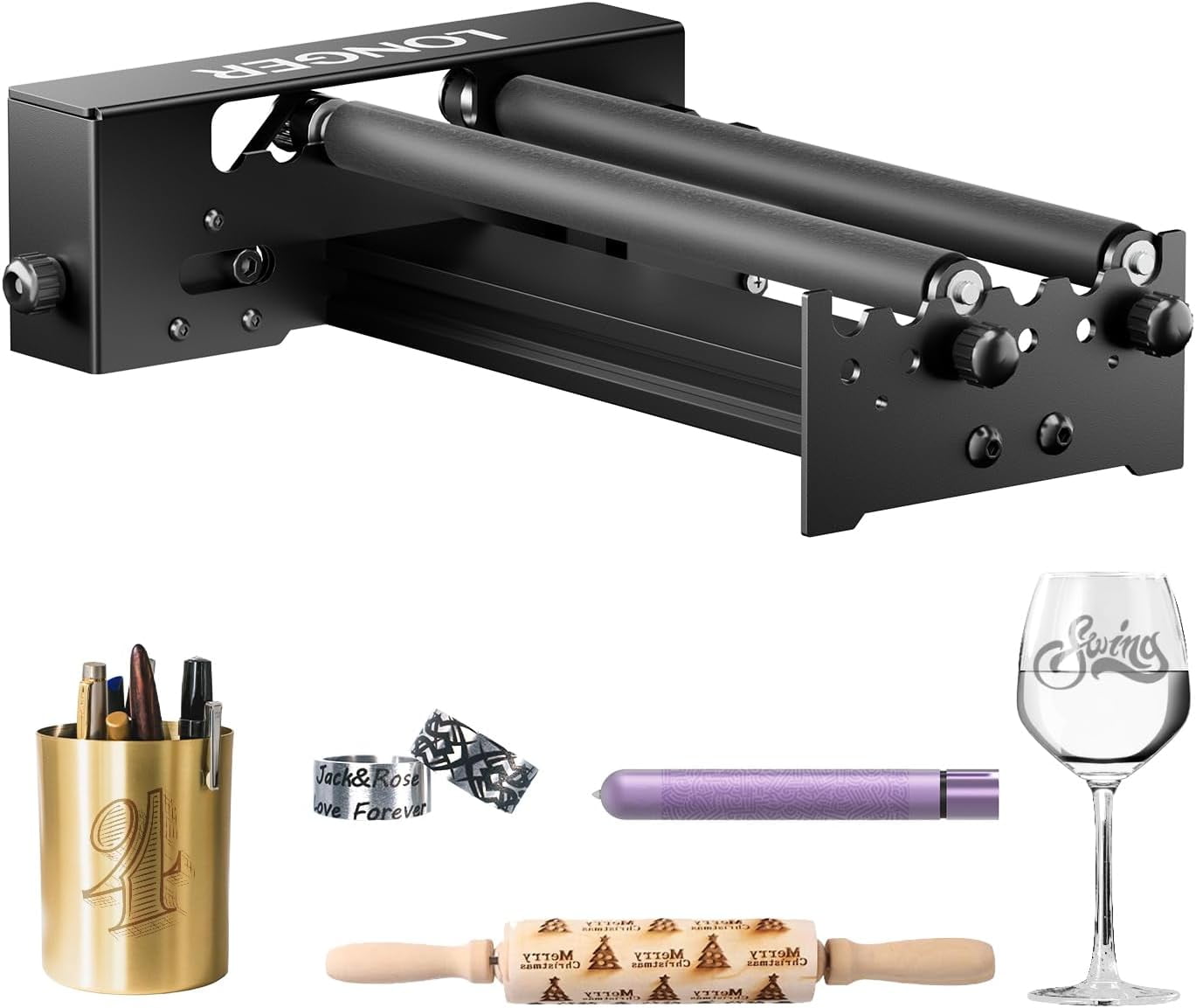 Laser Engraver Rotary Roller, Y-axis Laser Engraver Attachment 360 ...