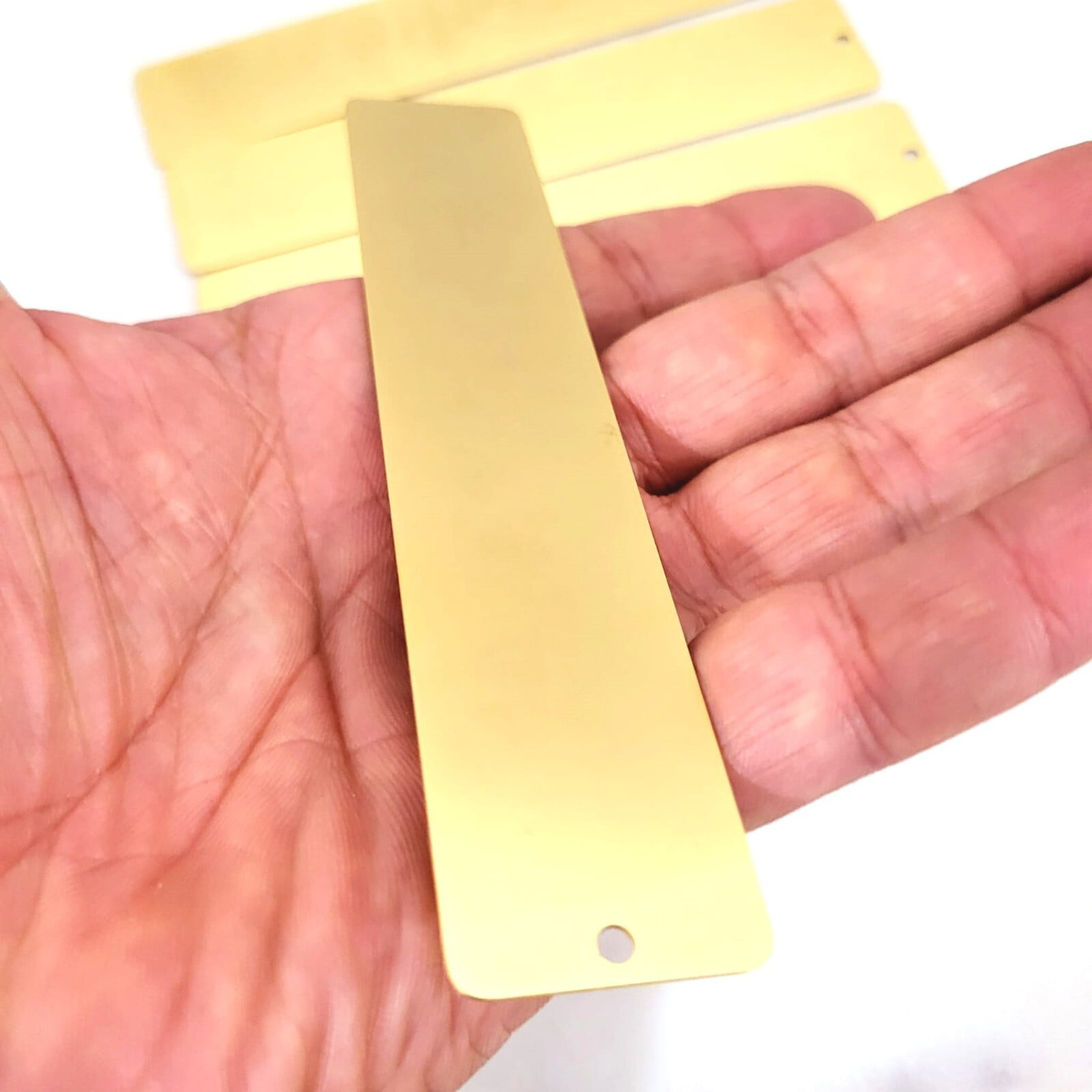 Laser Engraving Blanks GOLD color Bookmarks. Pack of 5 Metal Blank ...