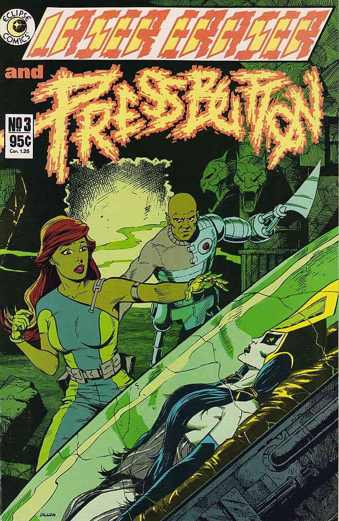 Laser Eraser And Pressbutton #3 VF ; Eclipse Comic Book - Walmart.com