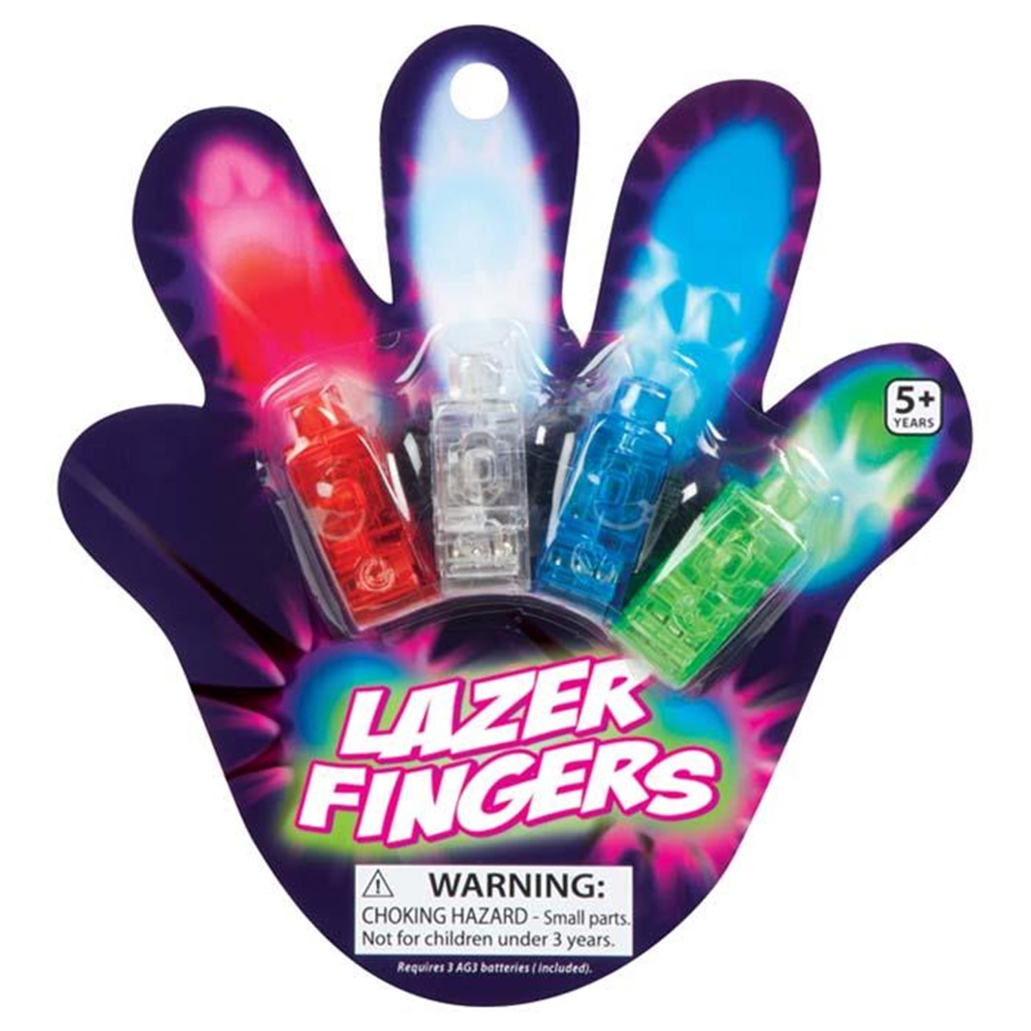 Toysmith Lazer Fingers Toy Plastic Assorted 4 pc - Walmart.com
