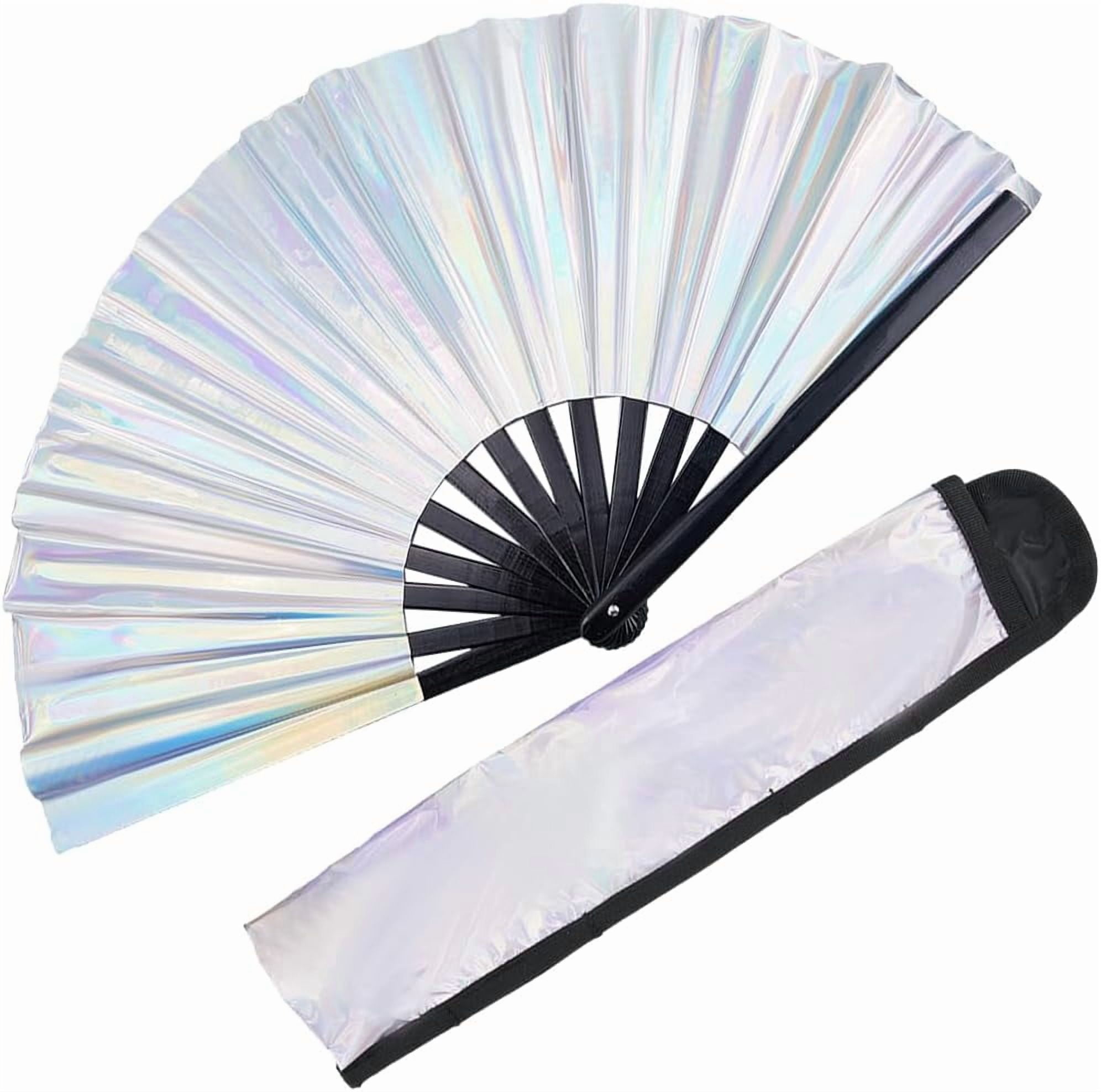 Laser Folding Fan Line Dance Popping Fan Clack Fans for Dancing ...