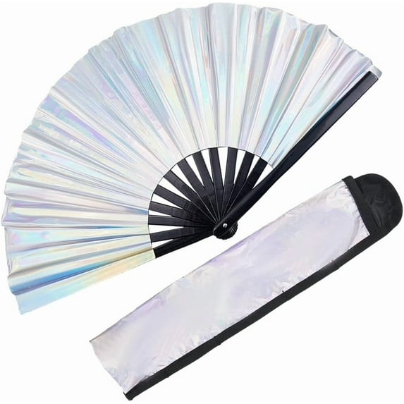 Laser Folding Fan Line Dance Popping Fan Clack Fans for Dancing Per DIY ...