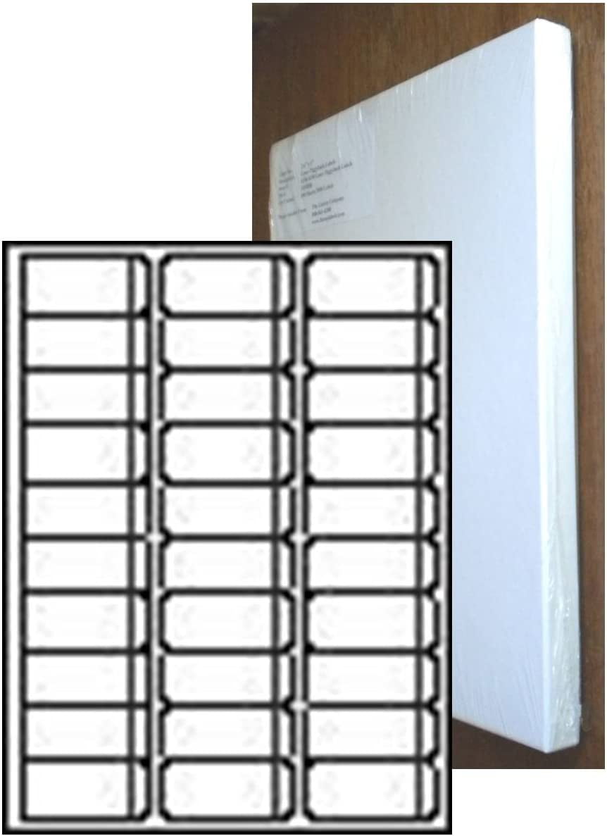 Laser Format Piggyback Labels, 2-5/8 x 1 inch, 4 Boxes of 100 Sheets ...